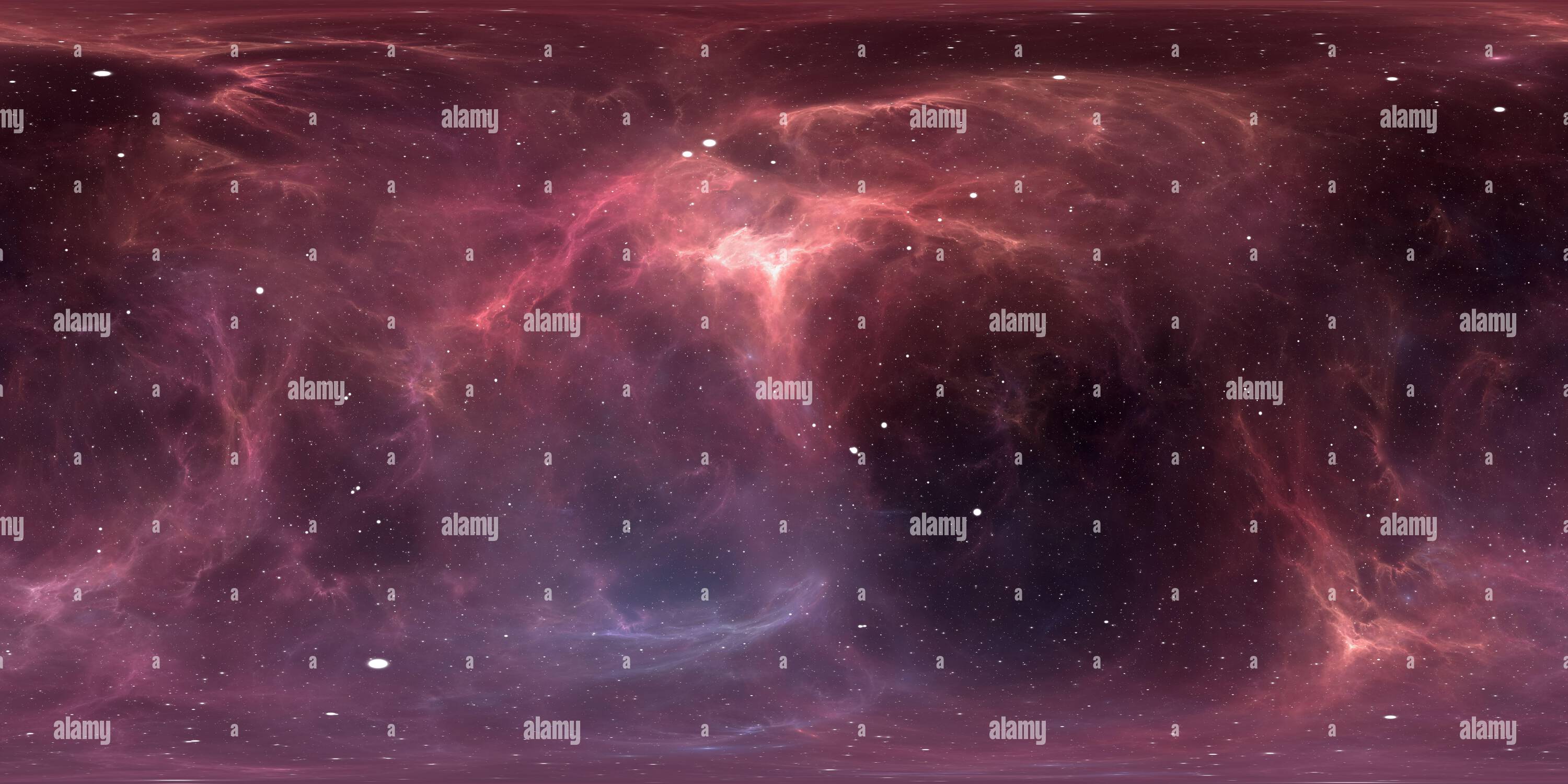 360° view of 360 degree space nebula panorama, equirectangular ...
