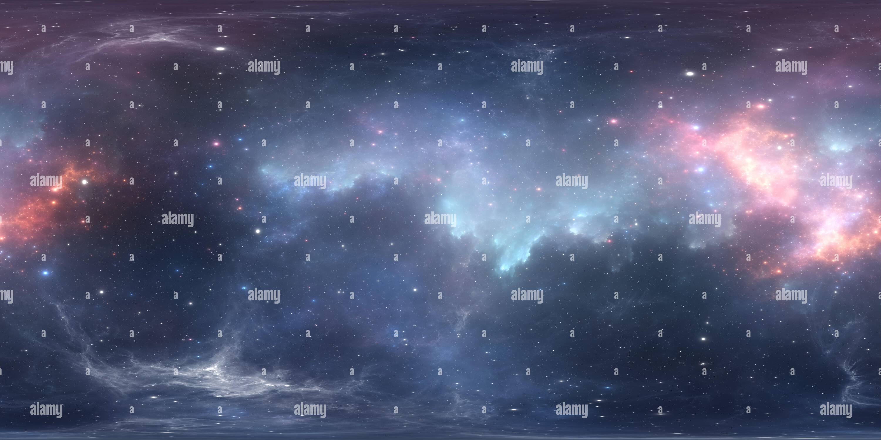 360° view of 360 degree space nebula panorama, equirectangular ...