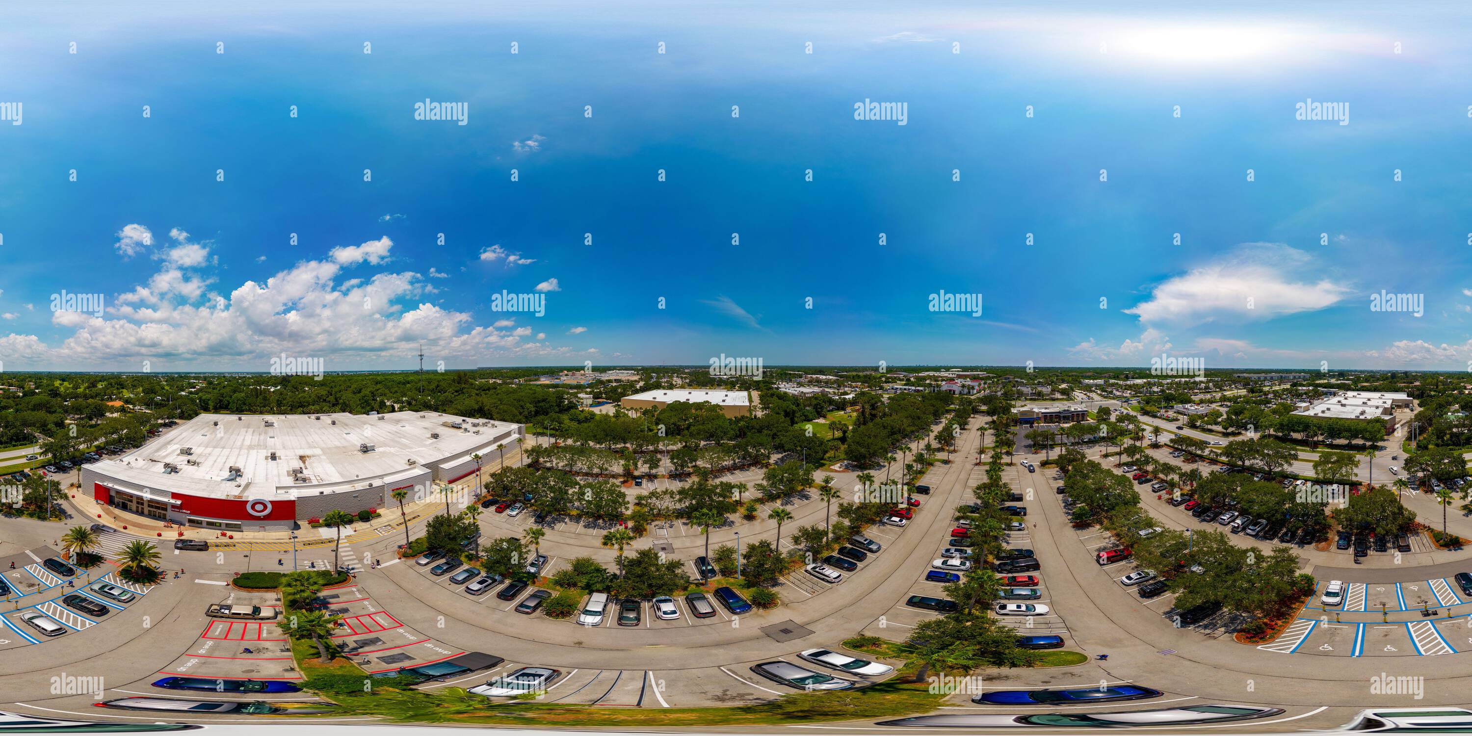 360° view of Stuart, FL, USA - July 1, 2023: Aerial drone 360 ...