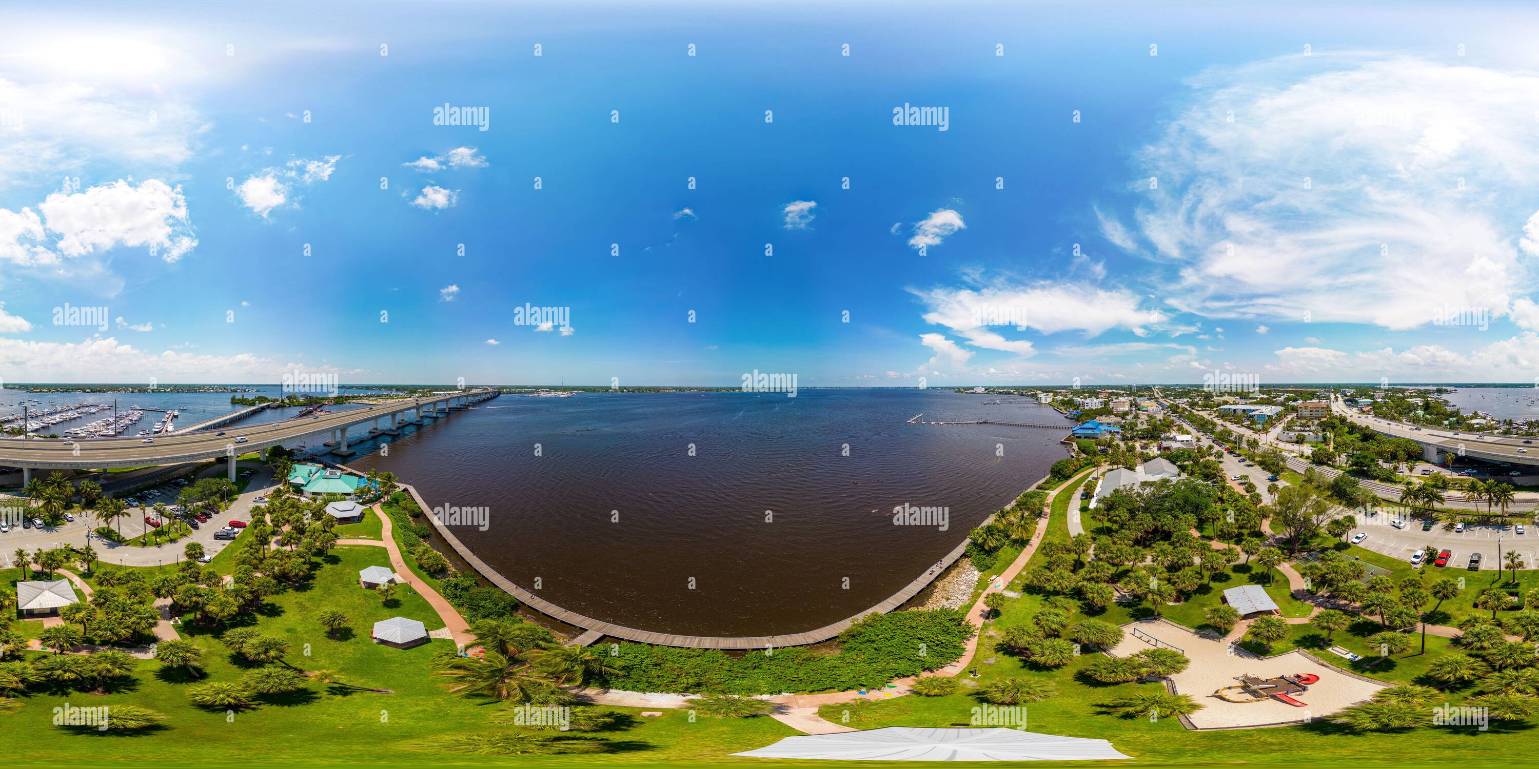 360° view of Aerial 360 drone photo Flagler Park Stuart Florida ...