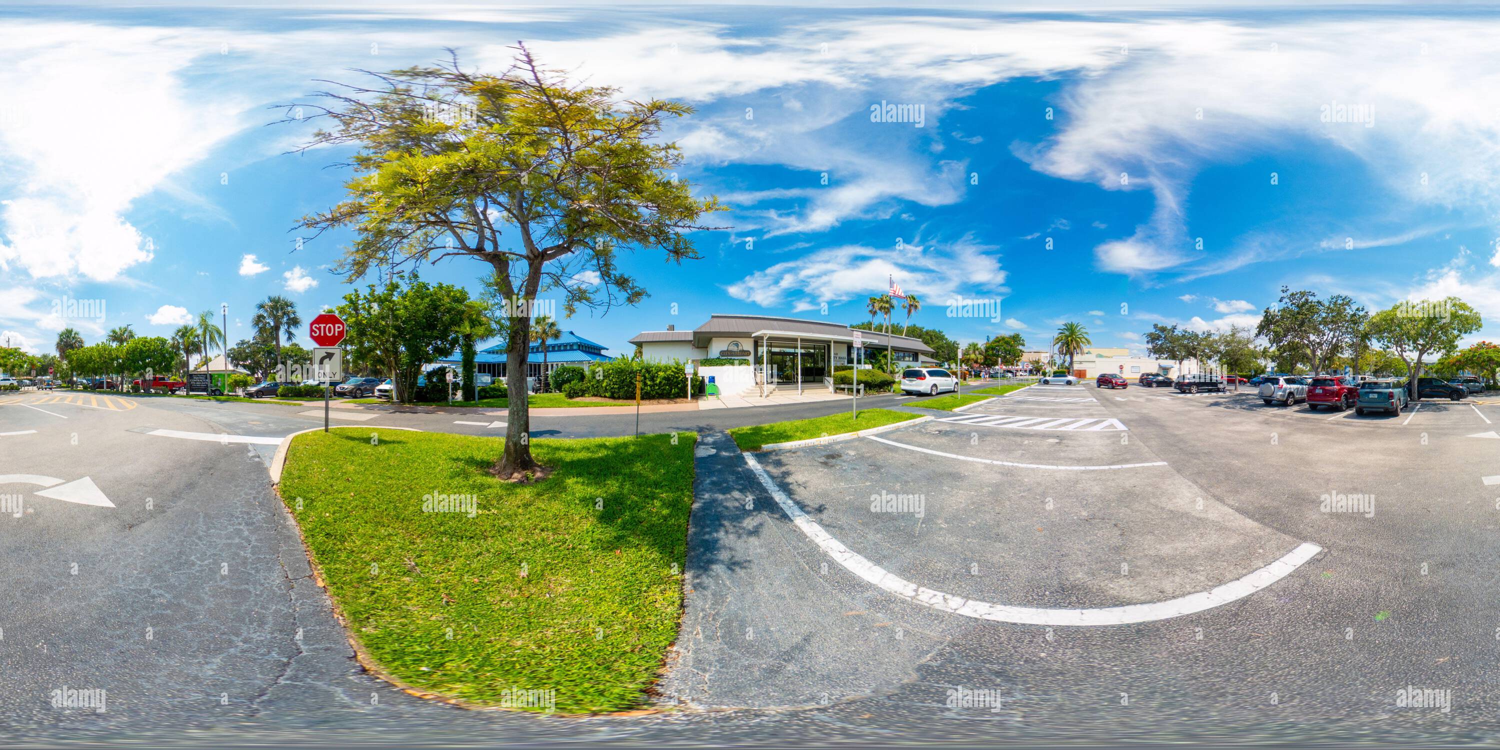 360° view of Stuart, FL, USA - July 1, 2023: 360 equirectangular vr ...
