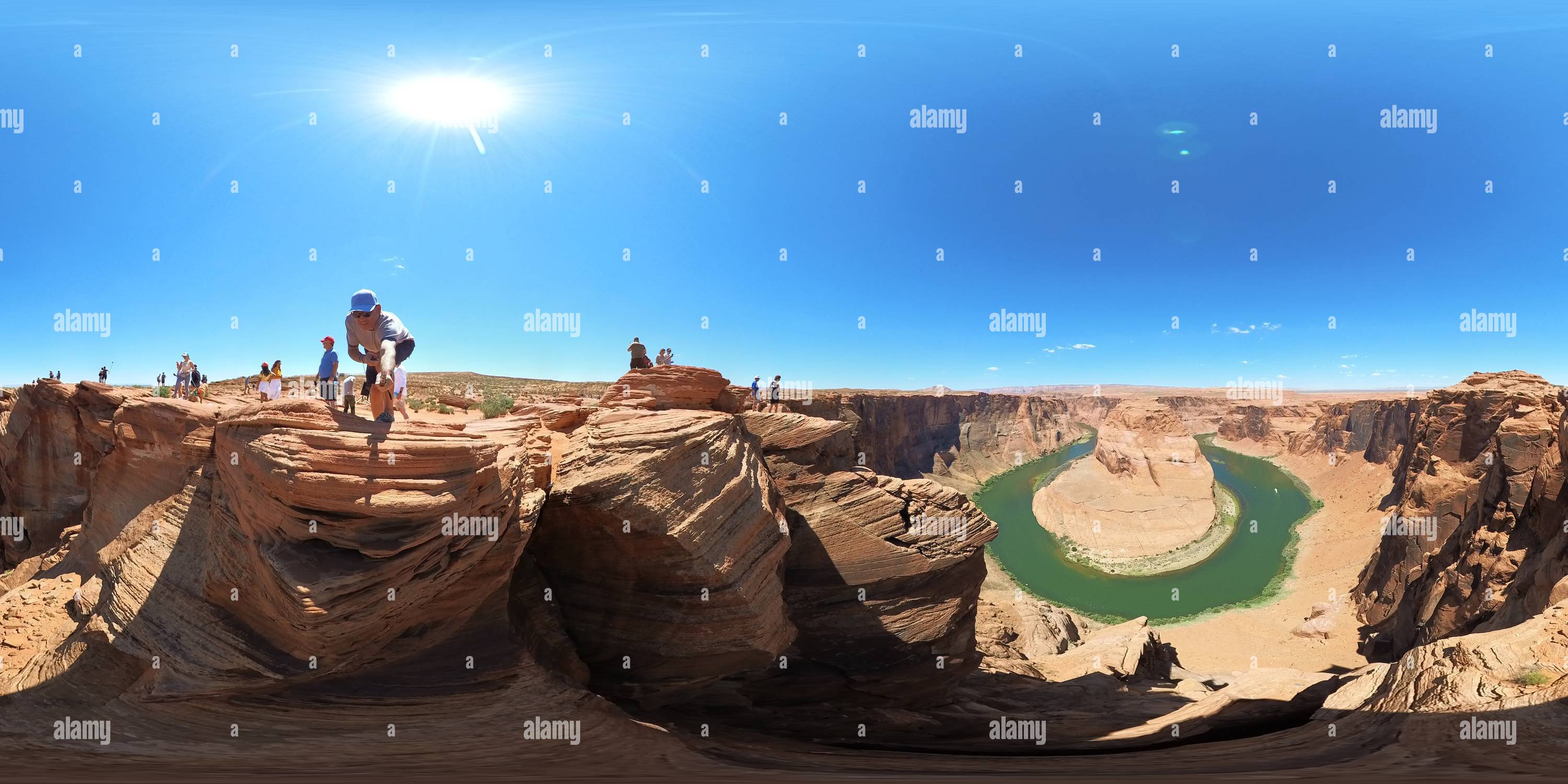 360° view of colorado Horse Shoe Bend - Alamy