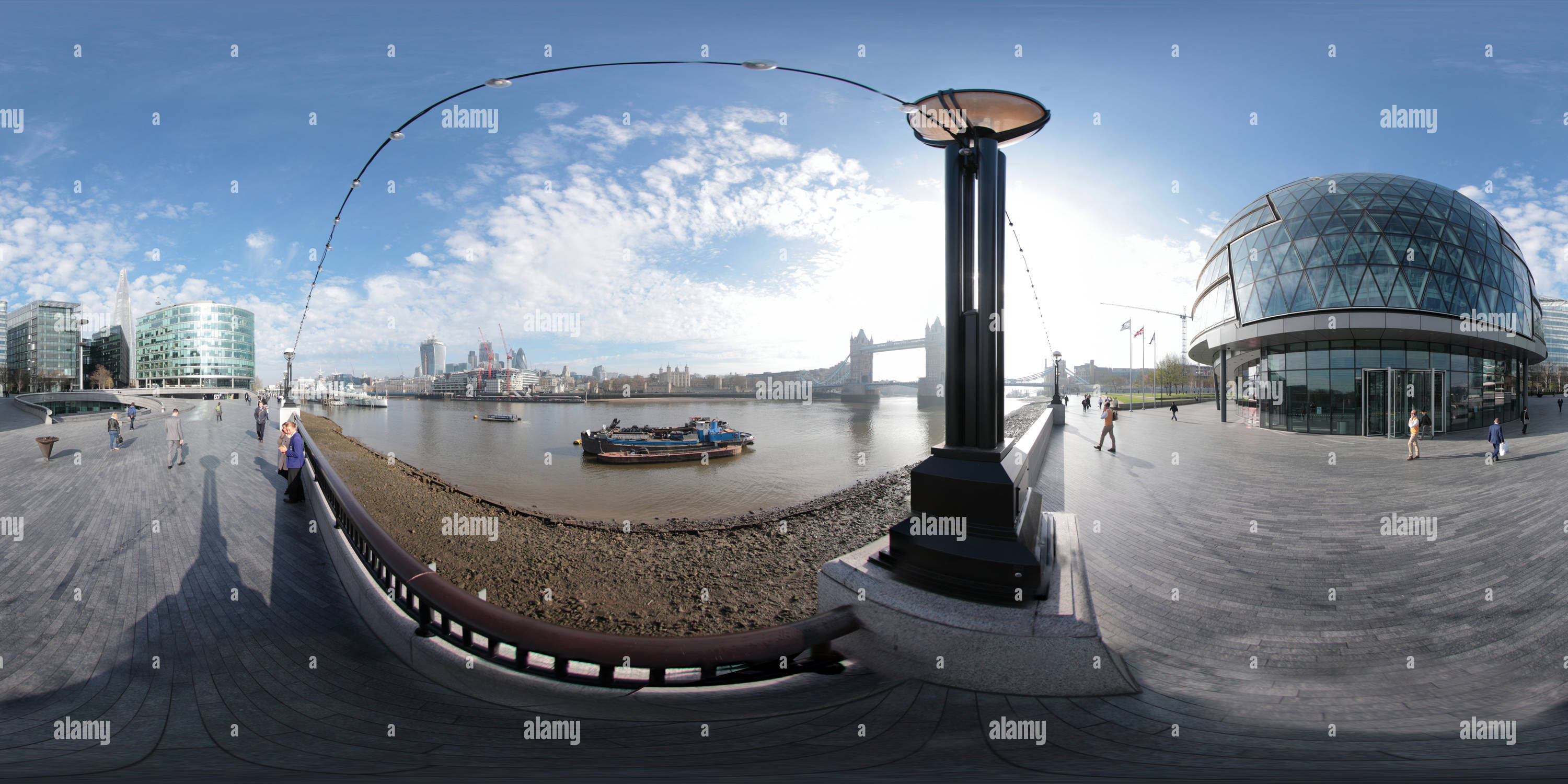 360° view of handheld panorama near cityhall - Alamy