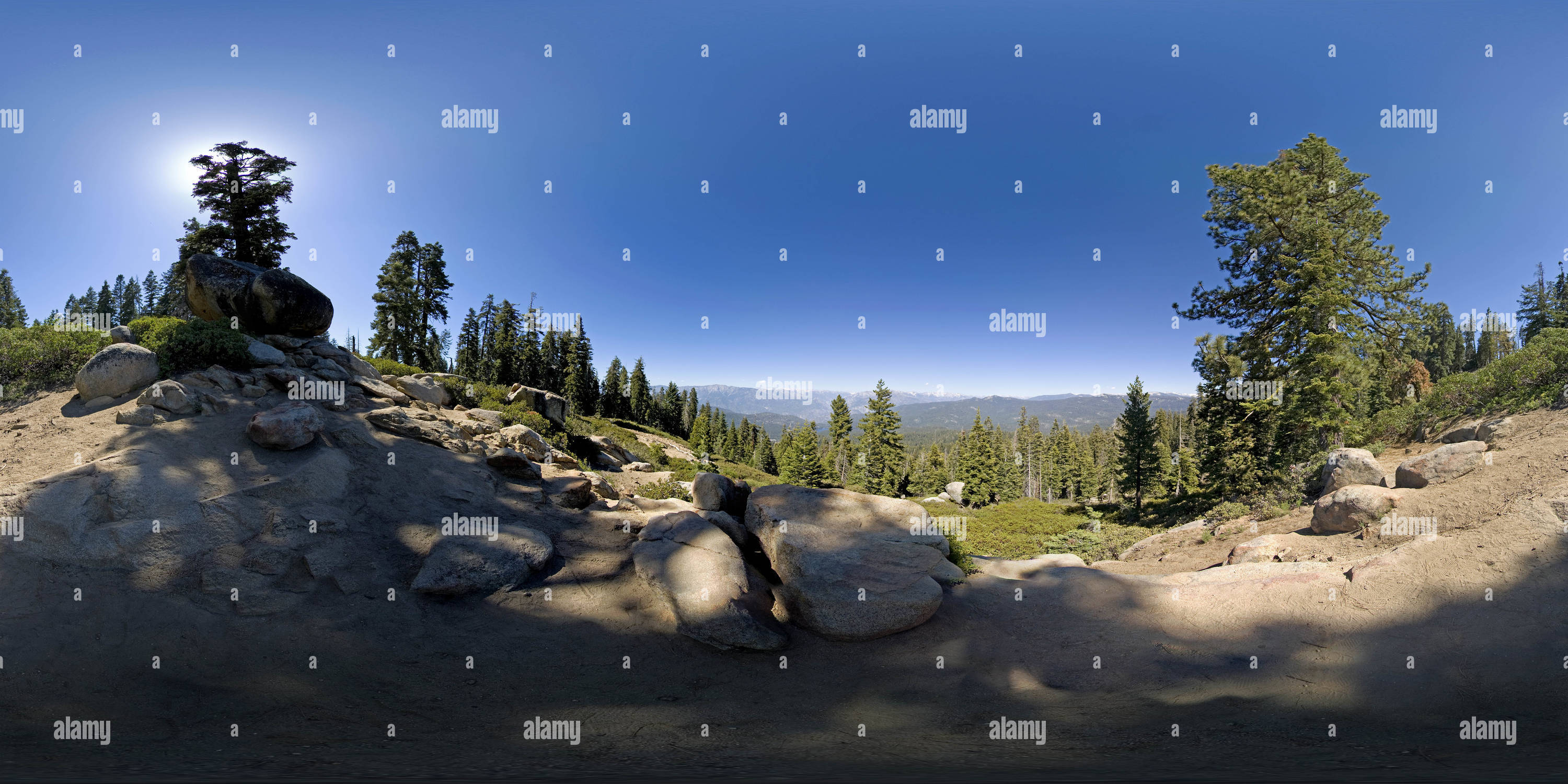 360° view of Panoramic Point in Kings Canyon National Park - Alamy