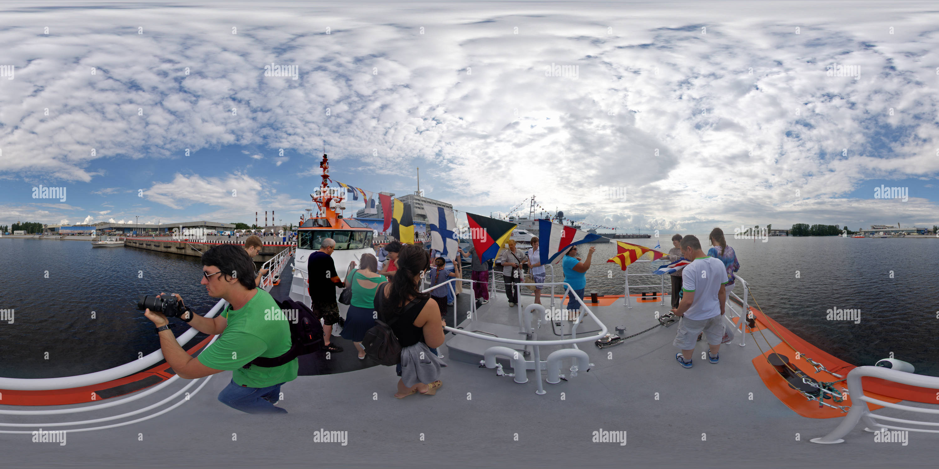360° view of The VI International Maritime Defence Show - Alamy