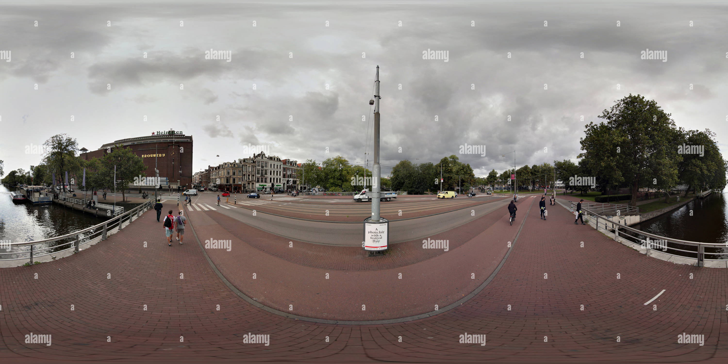 360° view of Amsterdam interesting streetview - Alamy
