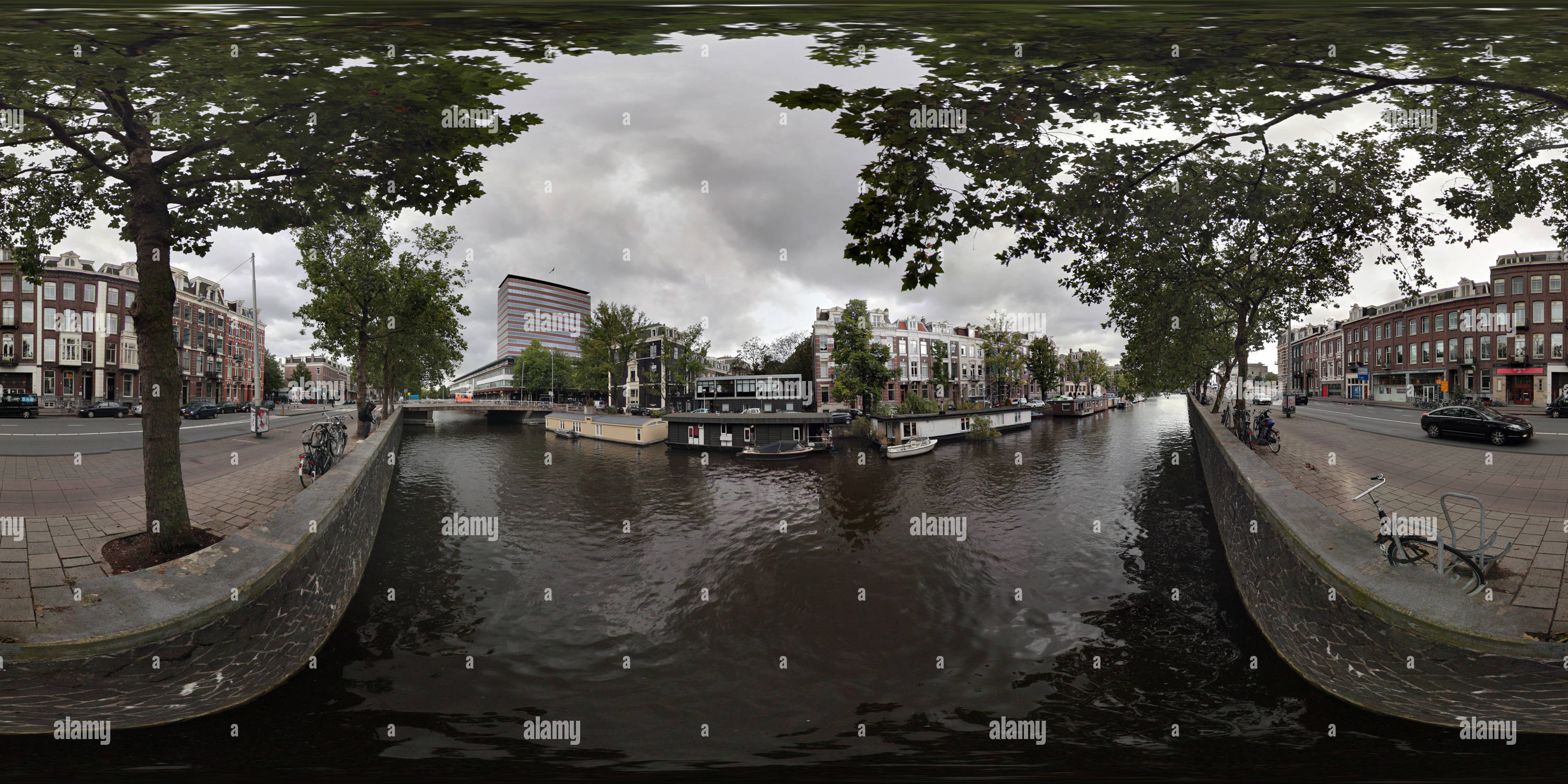 360° view of over the water in Amsterdam - Alamy