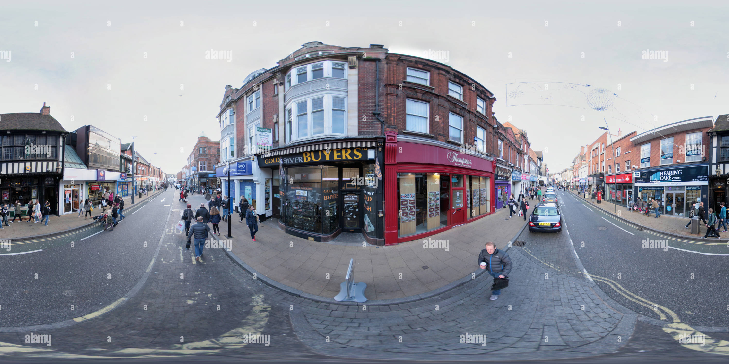 360° view of Northgate streetview - Ipswich - 14-12-2013 - Alamy