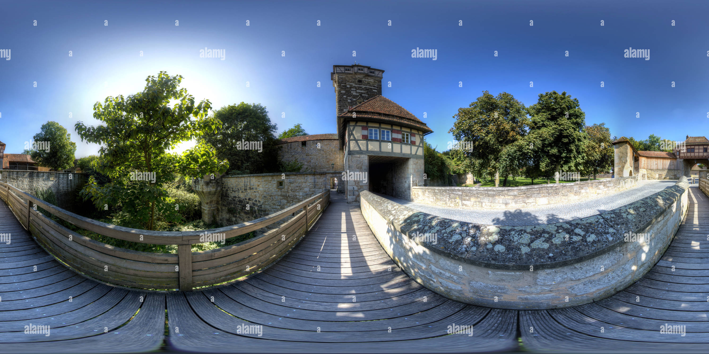 360° view of Roedertor - Rothenburg ob der Tauber, Germany - Alamy