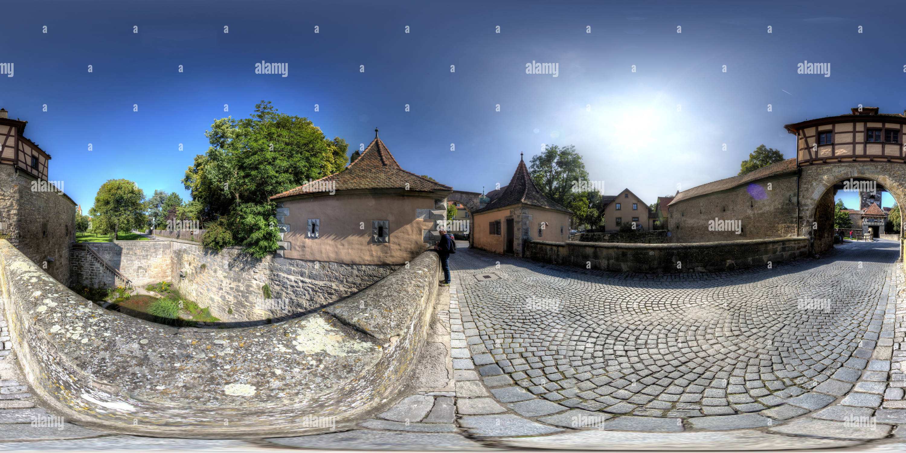 360° view of Roedertor - Rothenburg ob der Tauber, Germany - Alamy