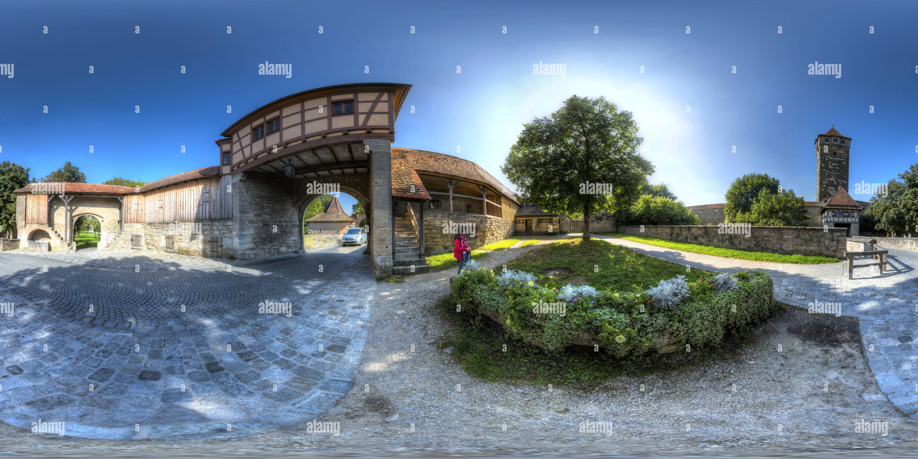 360° view of Roedertor - Rothenburg ob der Tauber, Germany - Alamy