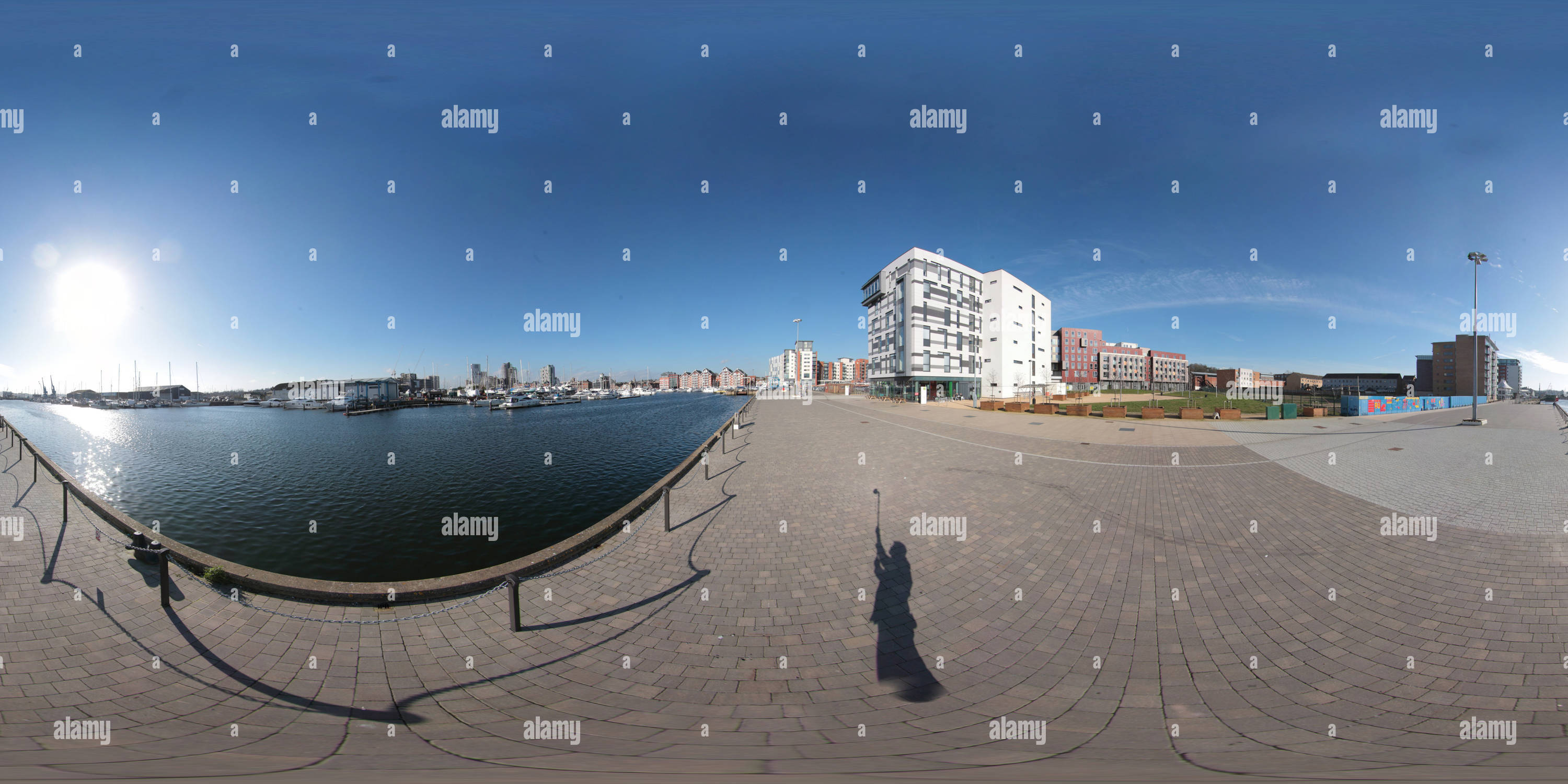 360° view of Waterfront Ipswich in February 2014 - Alamy