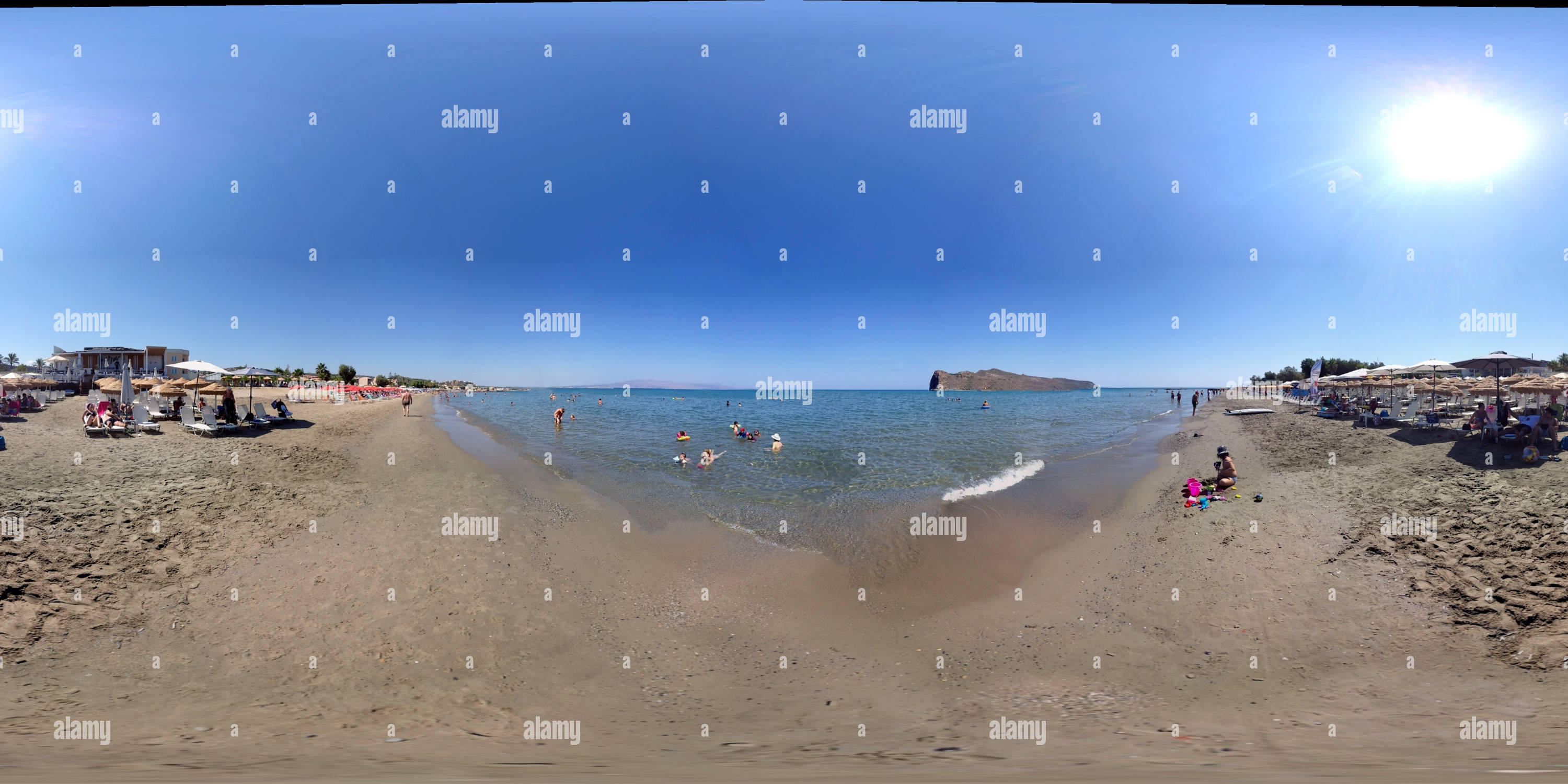 360° view of Agia Marina, Crete - Alamy