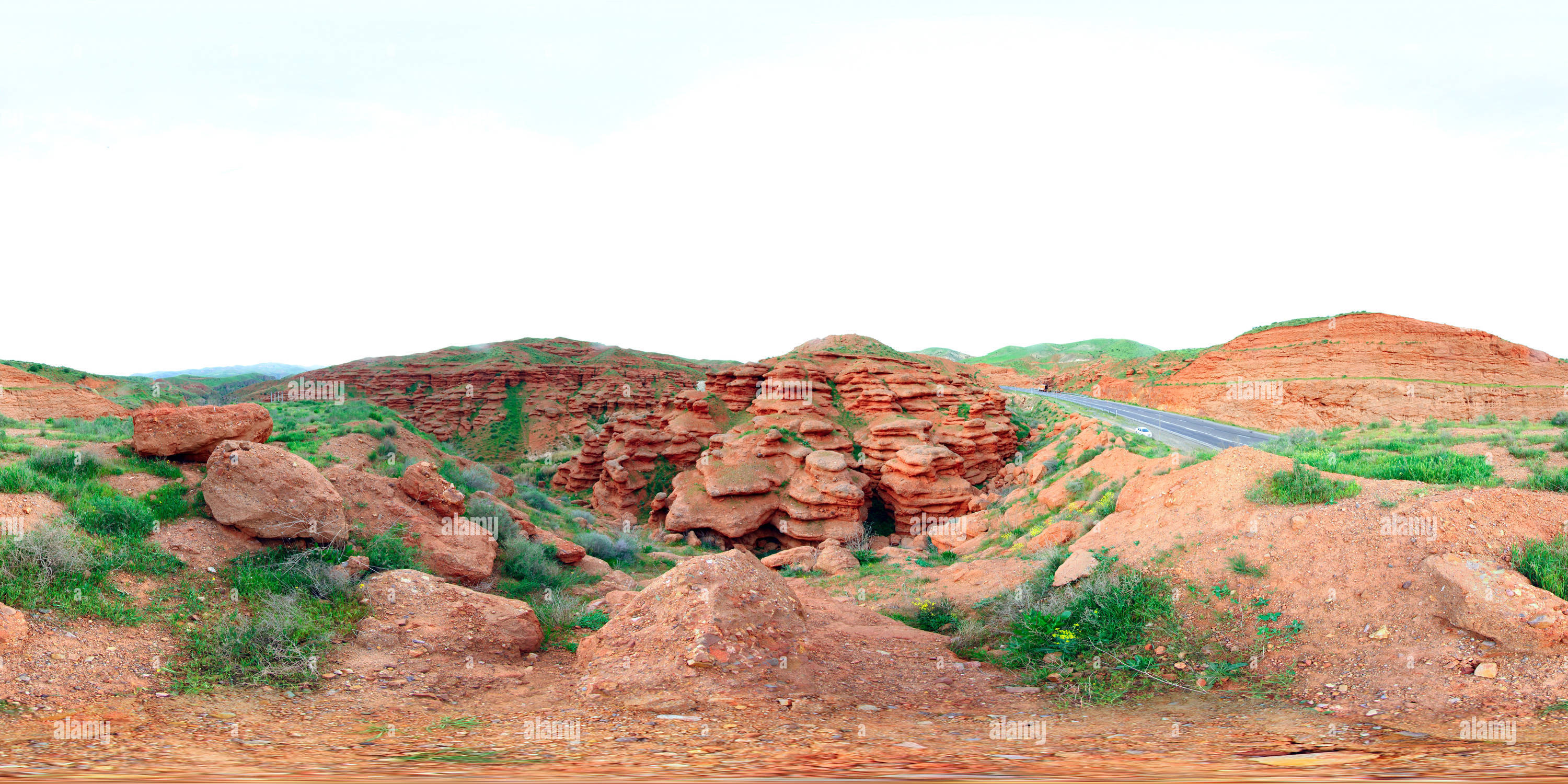 360° view of Ardebil Zanjan highway called Sarcham.H.Jafari.2016 - Alamy