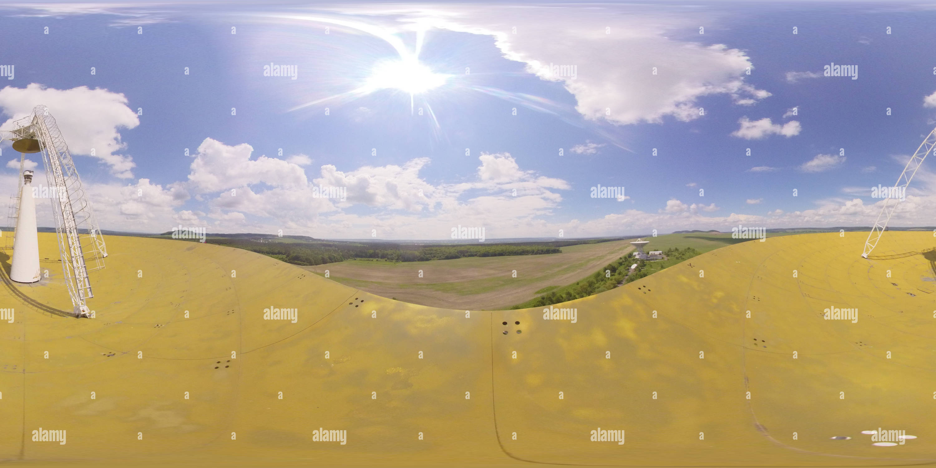 360° view of Antenna KTNA-200, Space research and communications center ...