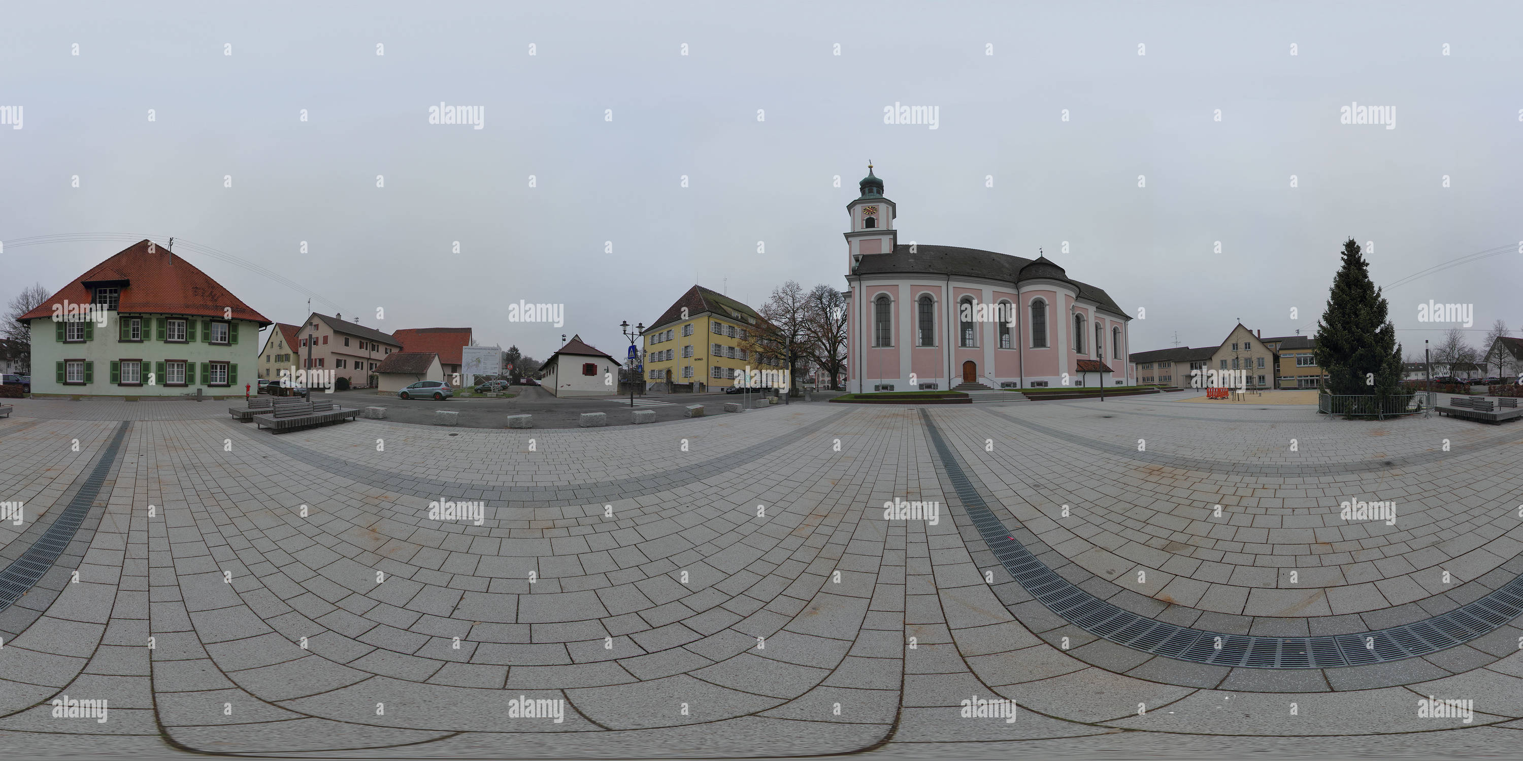 360° view of Kirchplatz in Hilzingen - Alamy