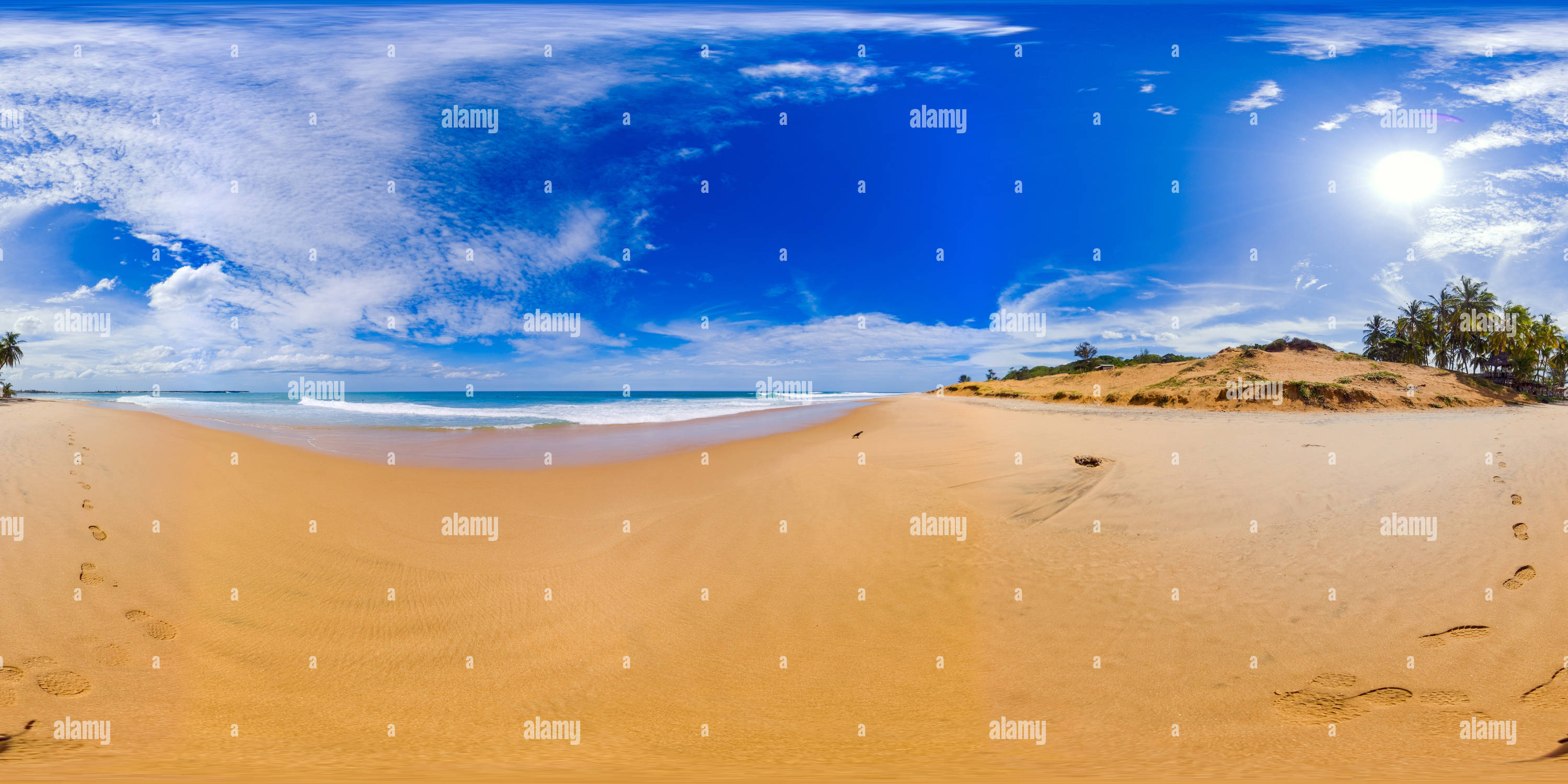360° view of Beautiful beach in Sri Lanka. 360 panorama VR - Alamy