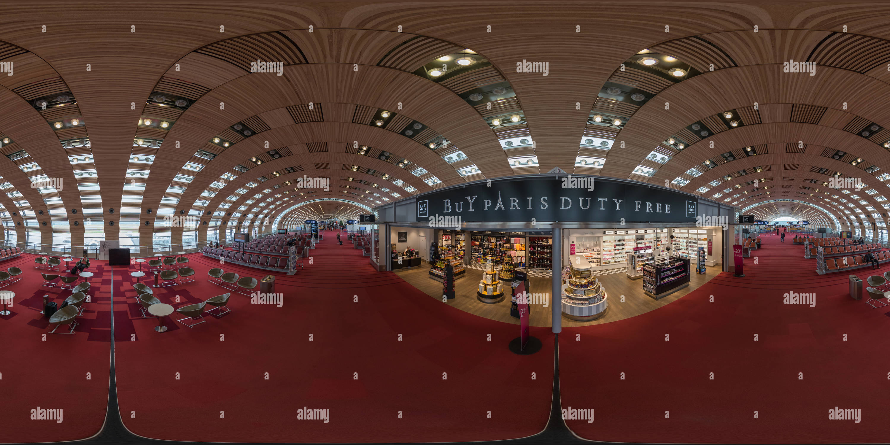 360° view of Paris Charles De Gaulle Airport - Alamy