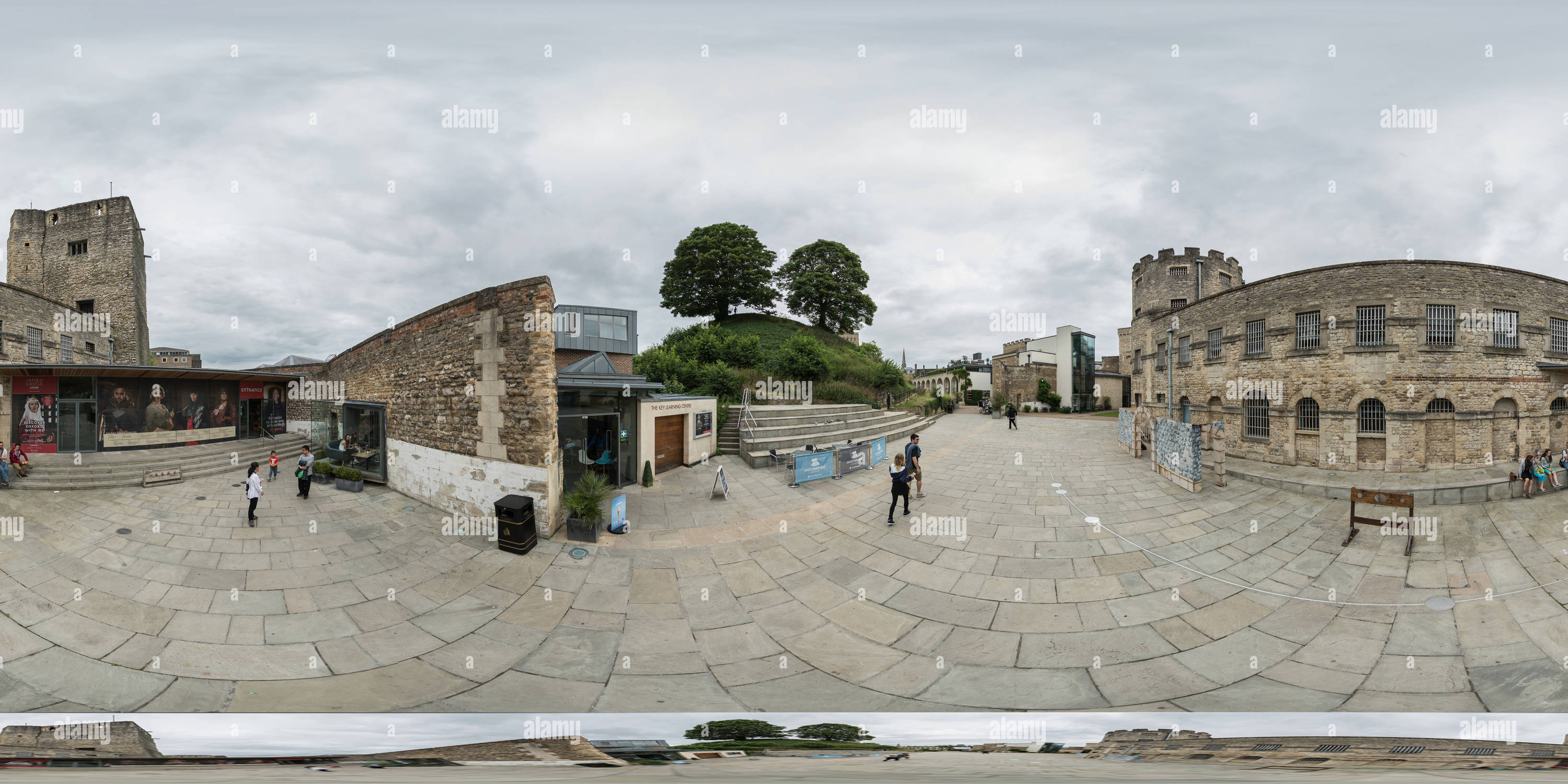 360° view of Outside Oxford Castle, Oxford UK - Alamy