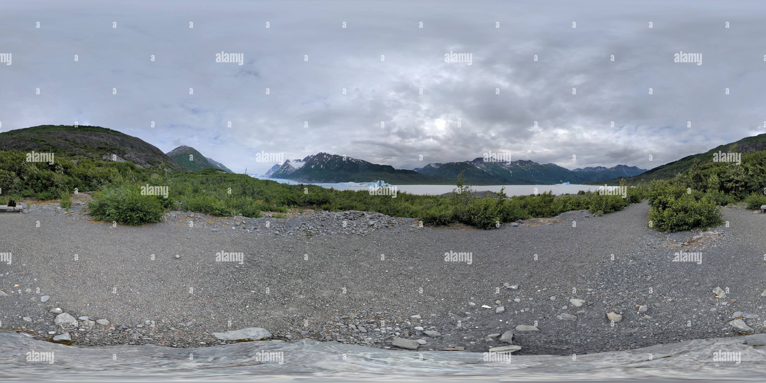360° view of Spencer Lake Alaska - Alamy