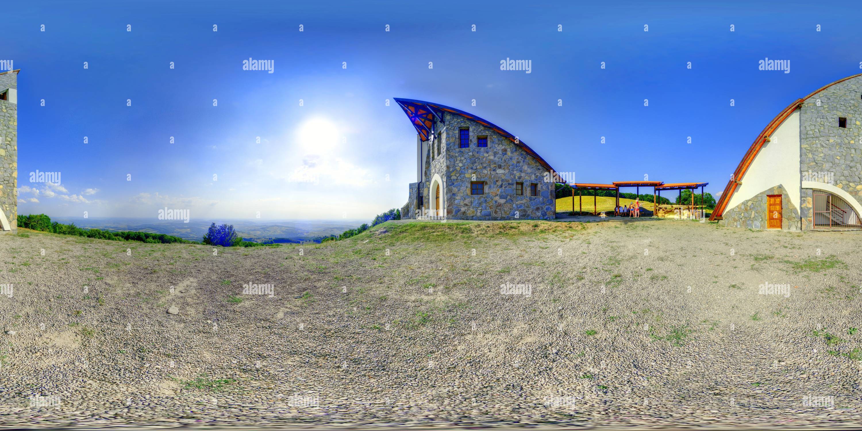 360° view of Ecumenical Chapel, Mt. Bekecs (Becheci - Alamy