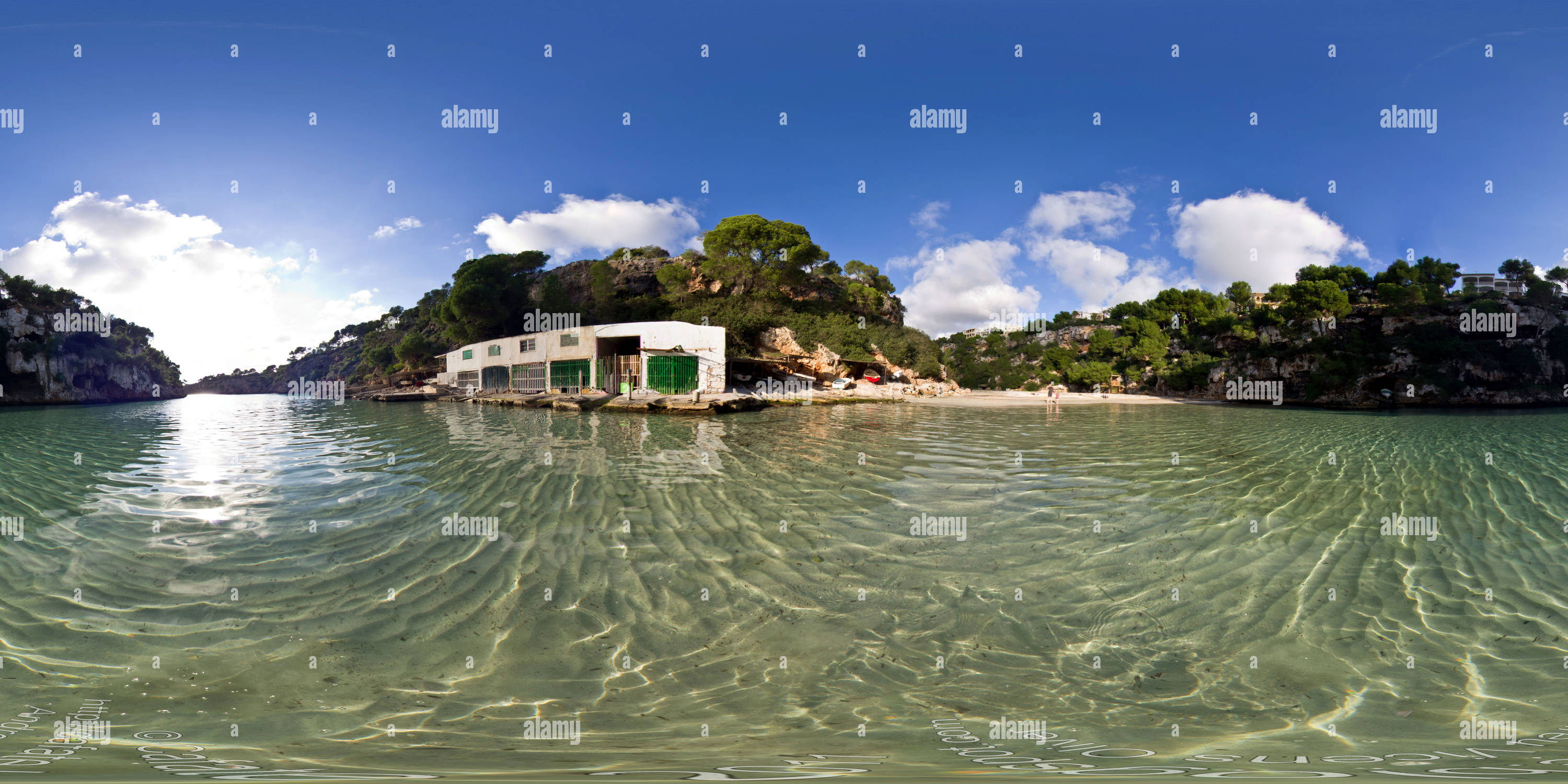 360° view of Platja de Cala Pi , Llucmajor , beach of Cala Pi I - Alamy