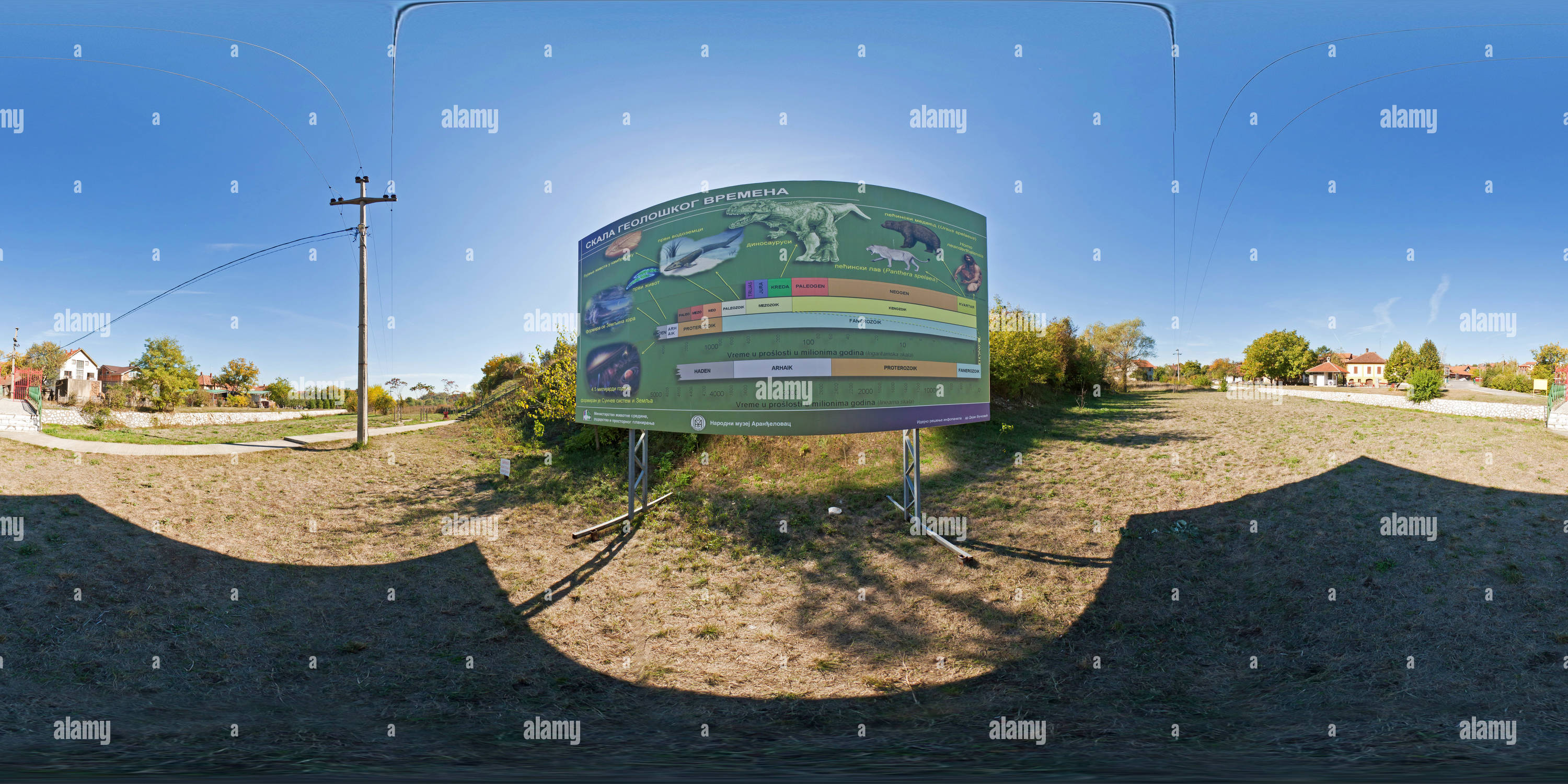 360° view of Skala Geološkog Vremena, Pećina Risovača - Alamy