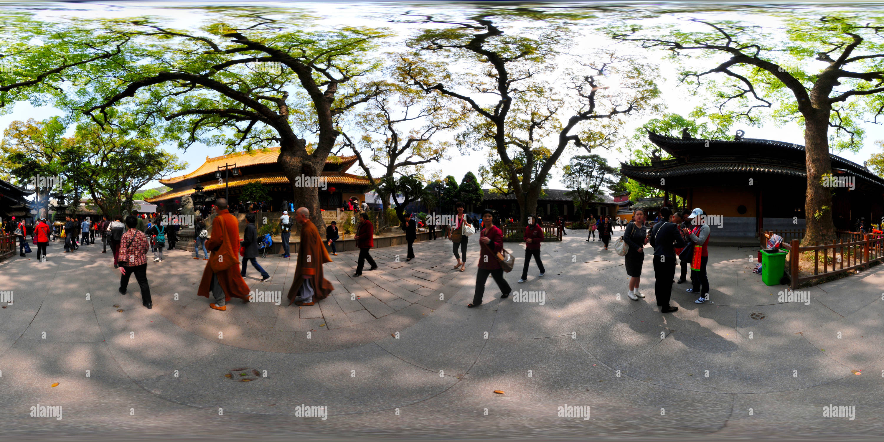 360° view of Puji Temple,Yuantong Treasure Hall east 普济寺-圆通寳殿东 (283 - Alamy