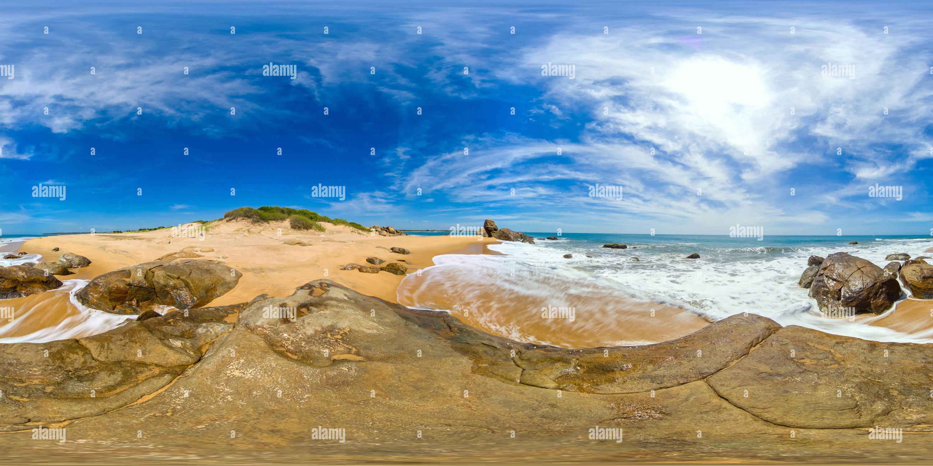 360° view of Beautiful beach in Sri Lanka. 360 panorama VR - Alamy