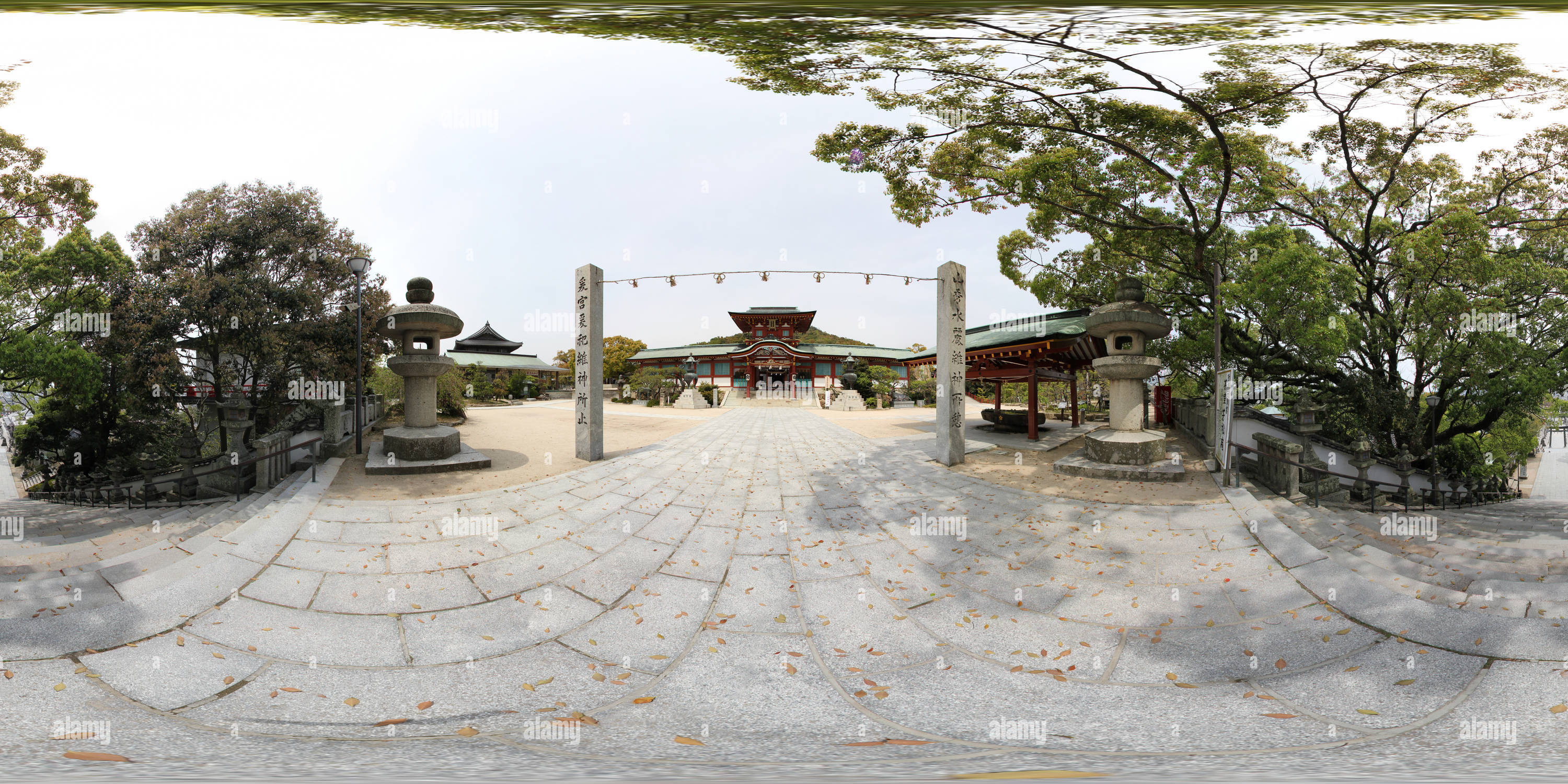 360° view of Hofu-tenmangu Shrine (2 - Alamy