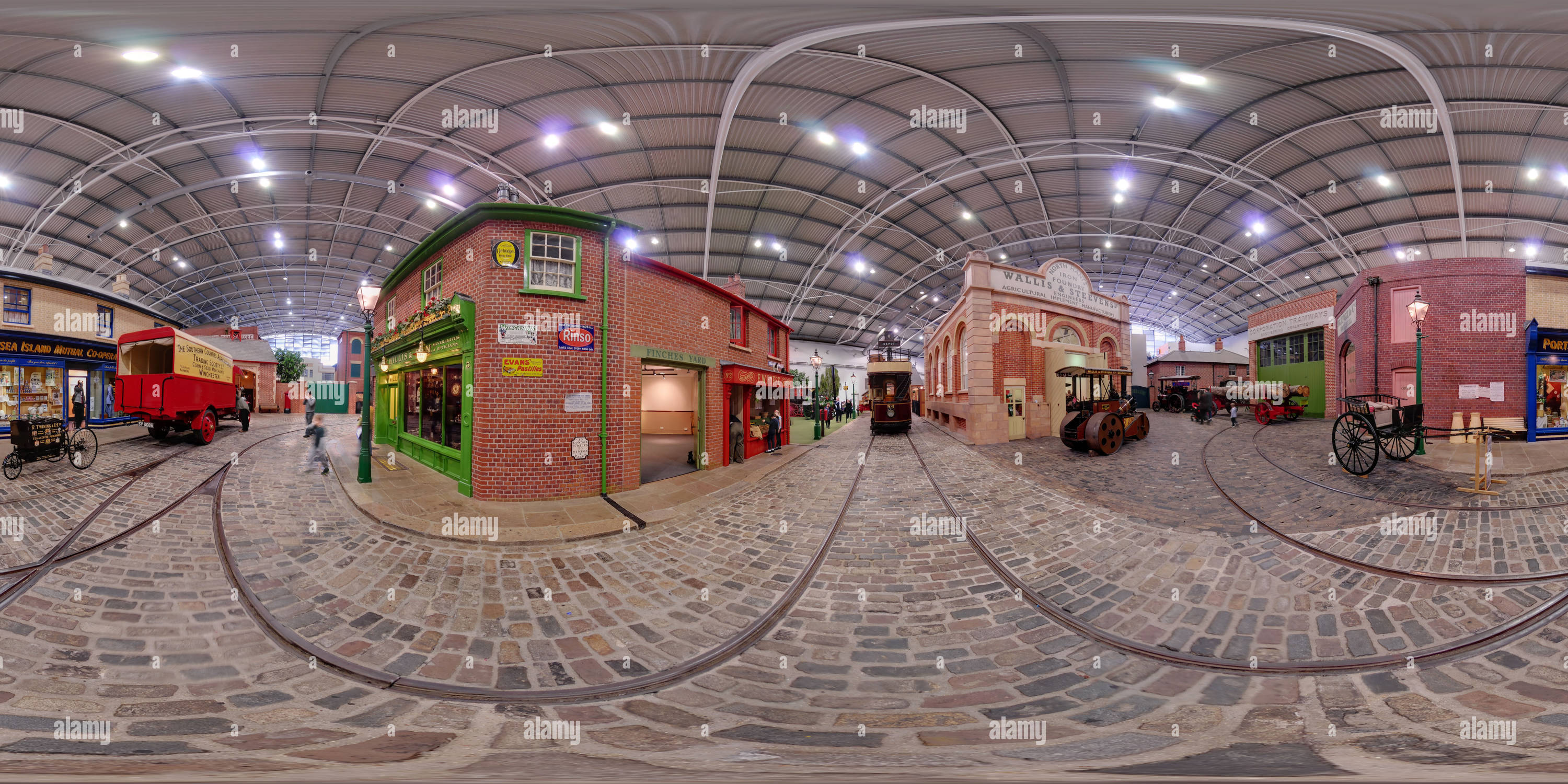 360° view of Victorian Street of Milestones Museum - Alamy