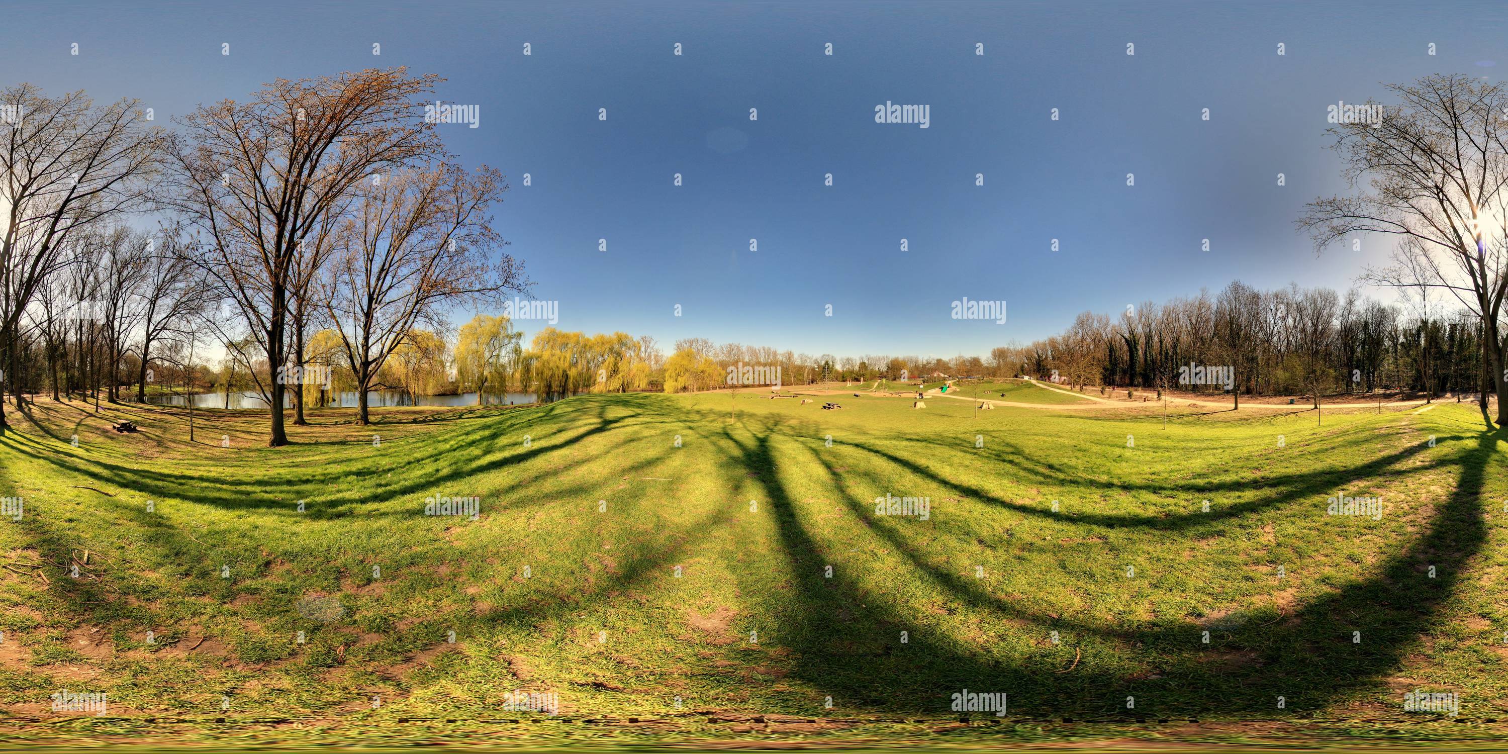 360° view of Playground of Heron park - Alamy