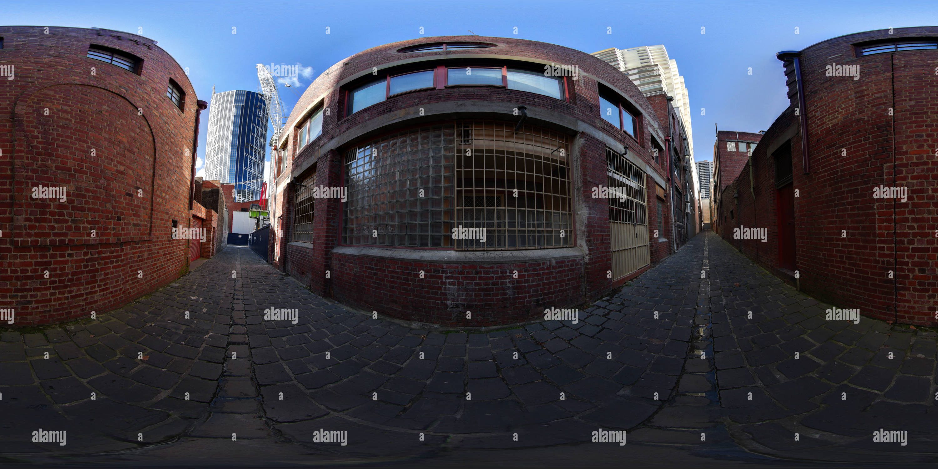 360° view of McClean Alley - Melbourne CBD - Alamy