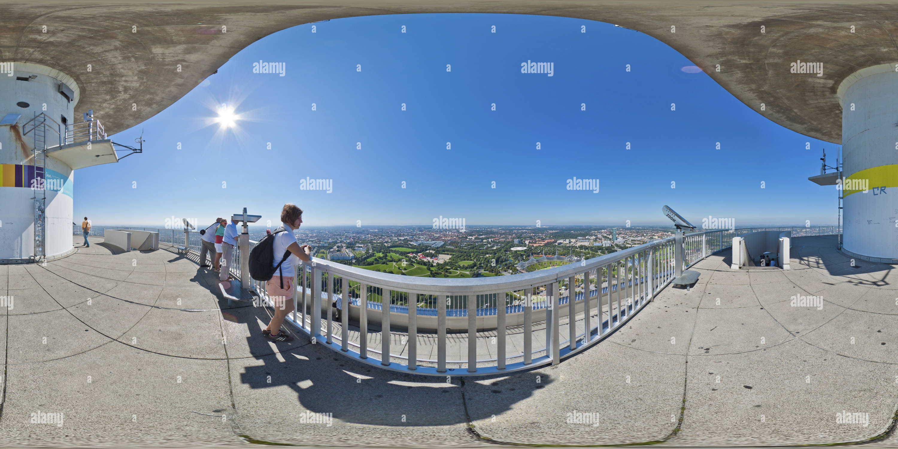 360° view of View from the Olympic tower in Munchen - Alamy