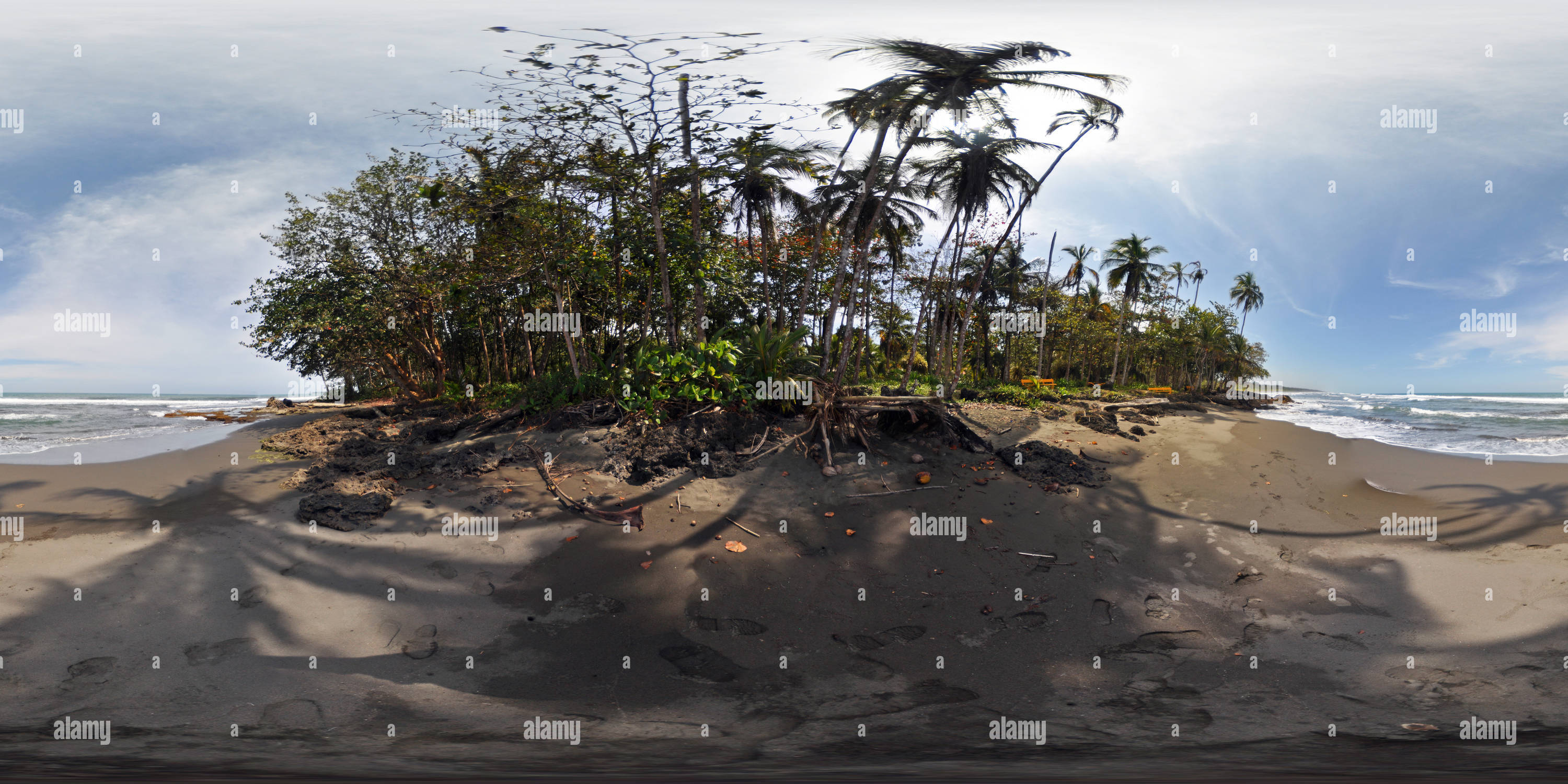 360° view of Cahuita 3, Costa Rica - Alamy