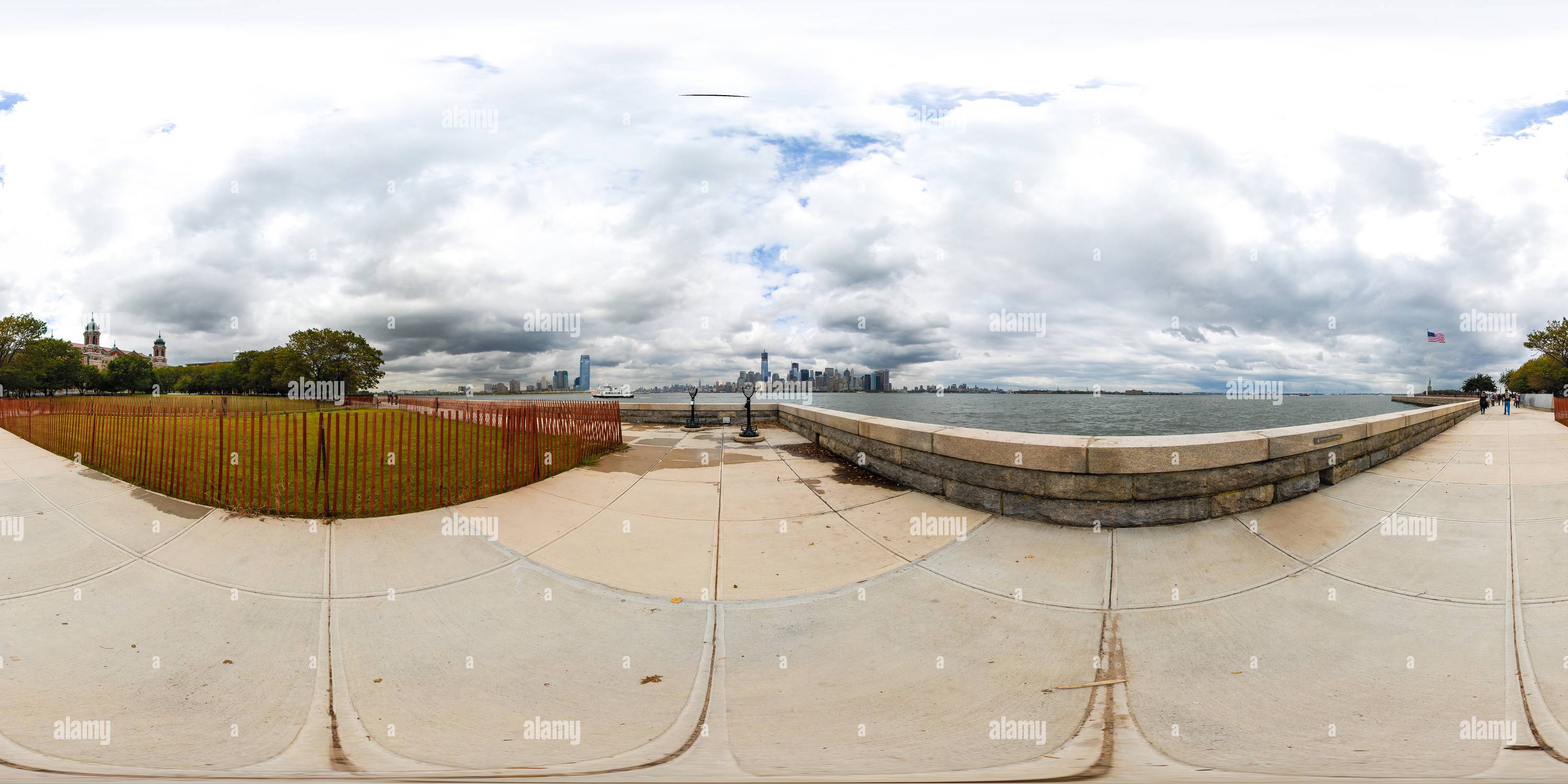 360° view of Ellis Island NY - Alamy