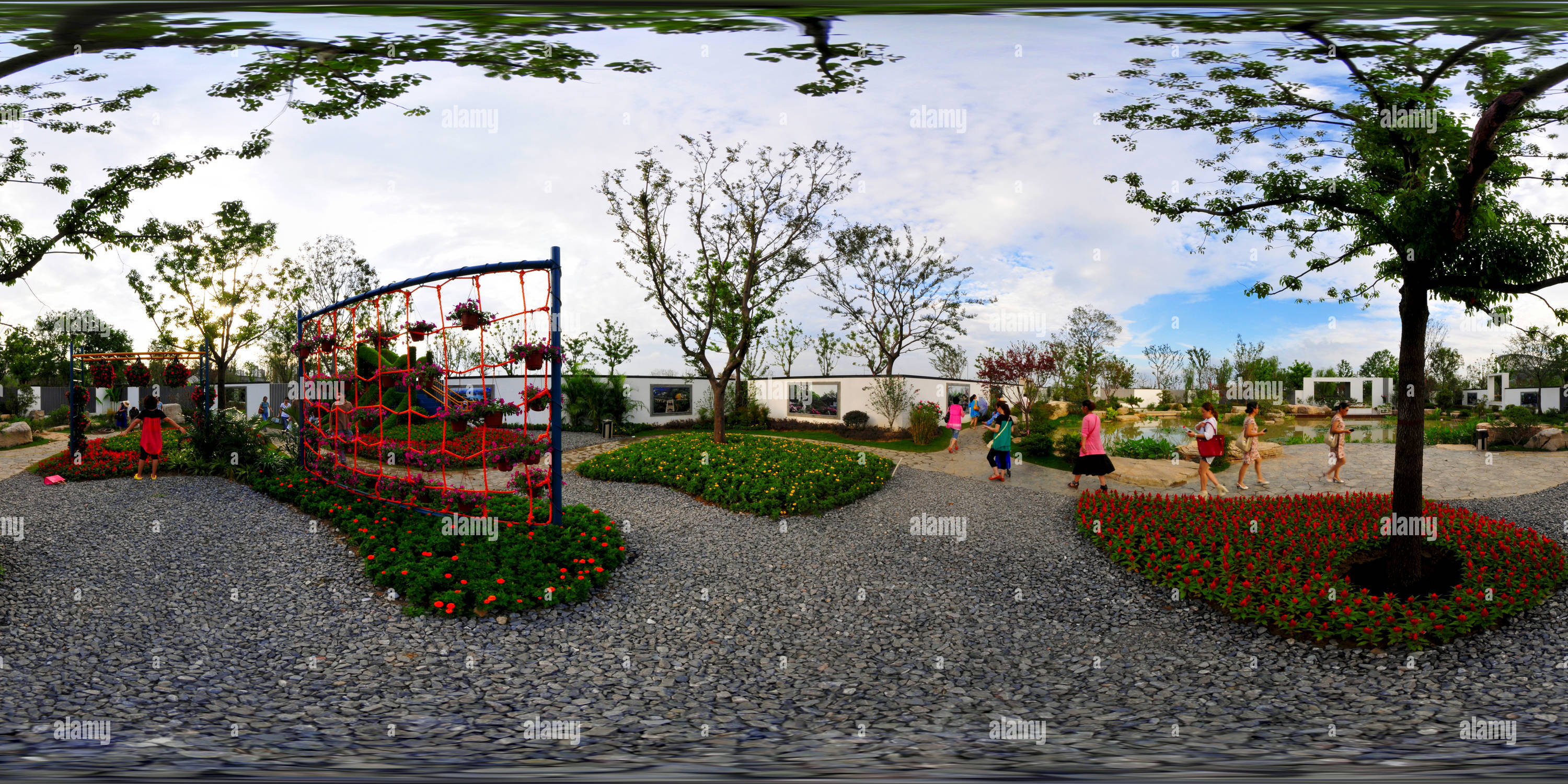 360° View Of The 8th China Flower Expo 常州“家”园 211 Alamy