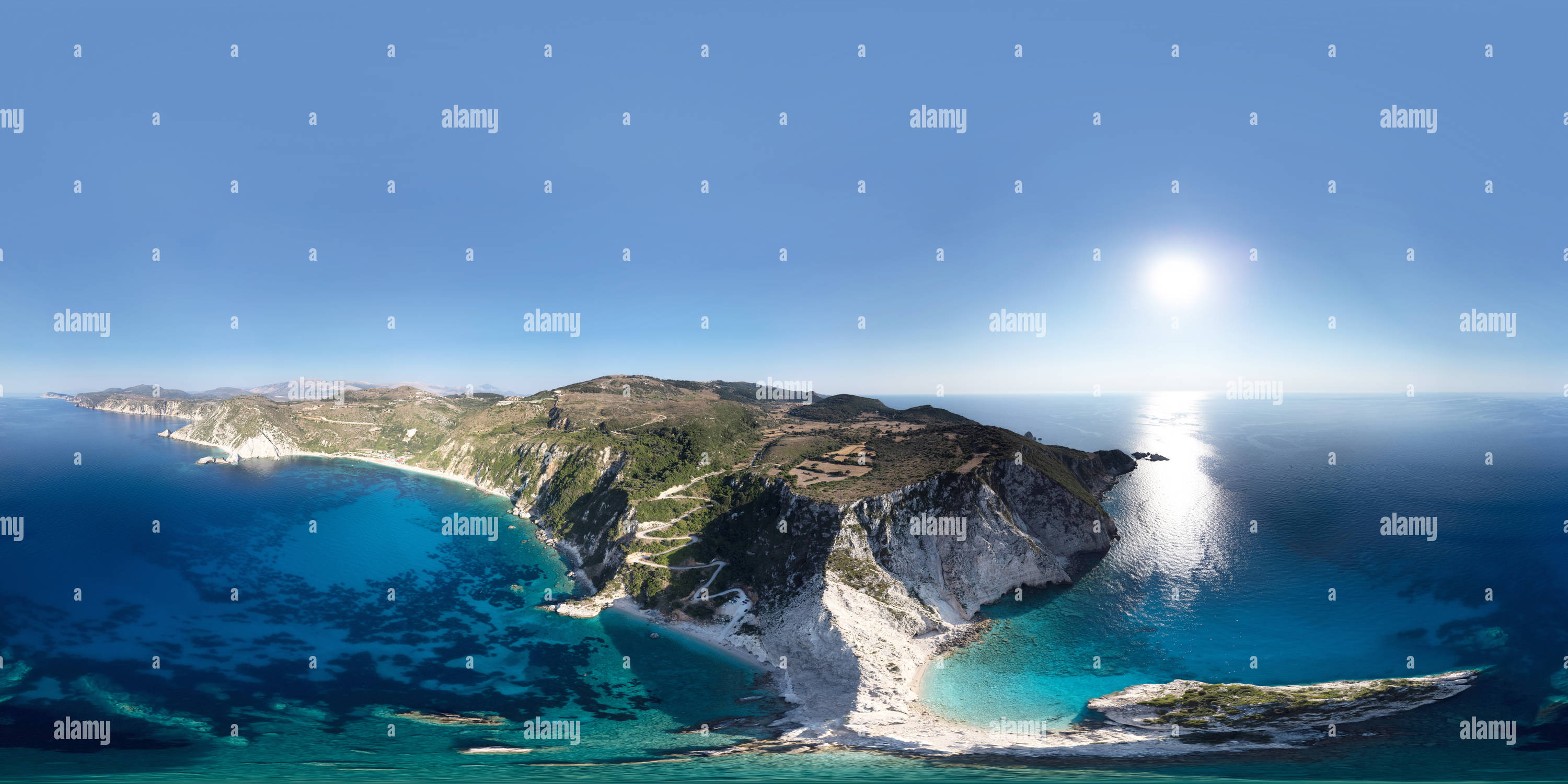 360° view of Agia Eleni beach - Alamy