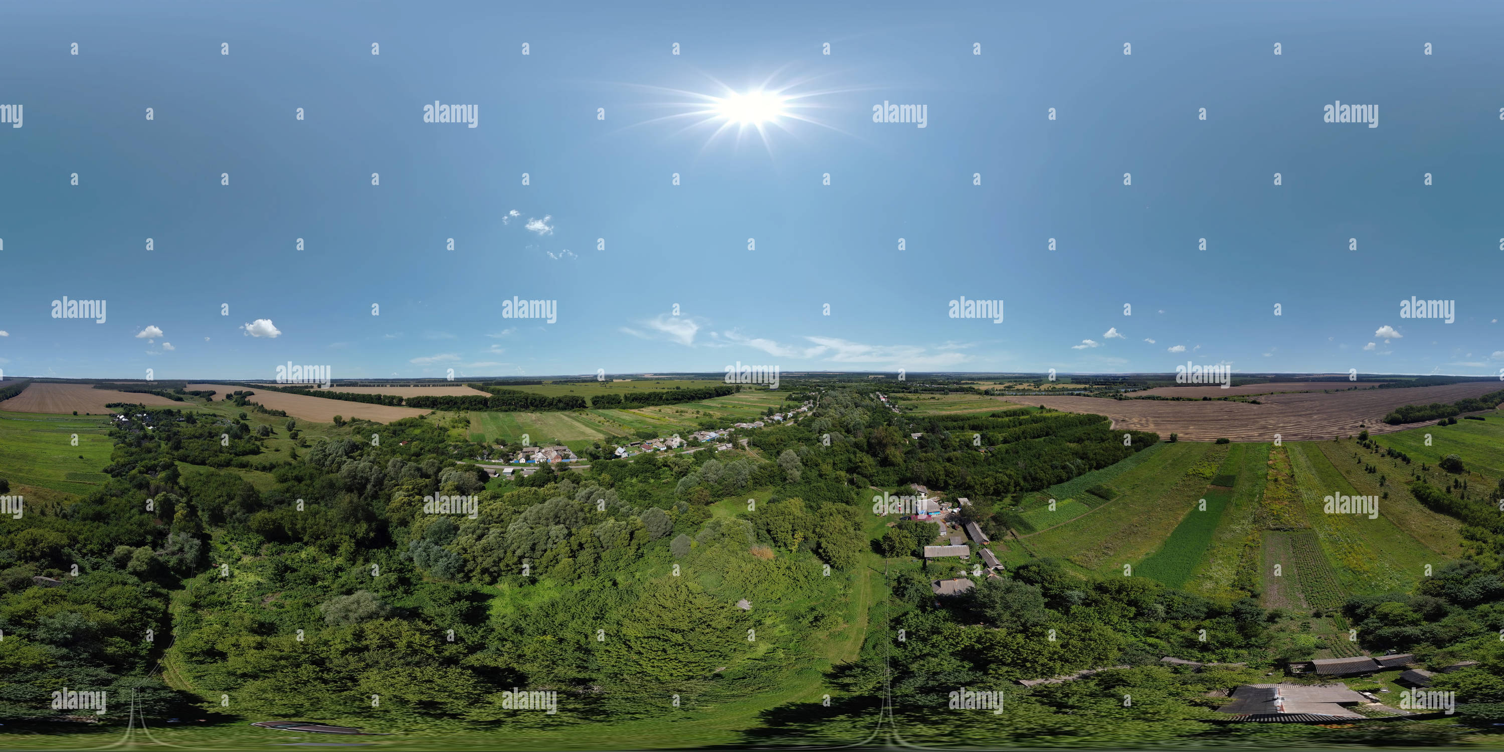360° view of Kursk region Lgovsky district Ivanchikovo village - Alamy