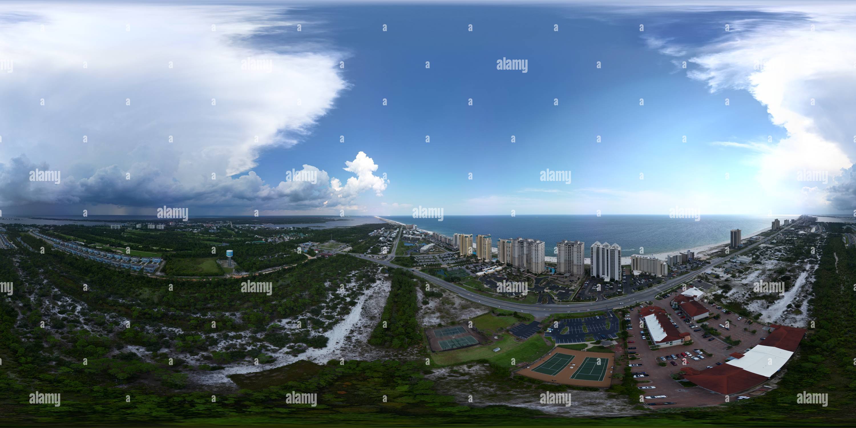 360° view of Above Perdido Key, Florida - Alamy