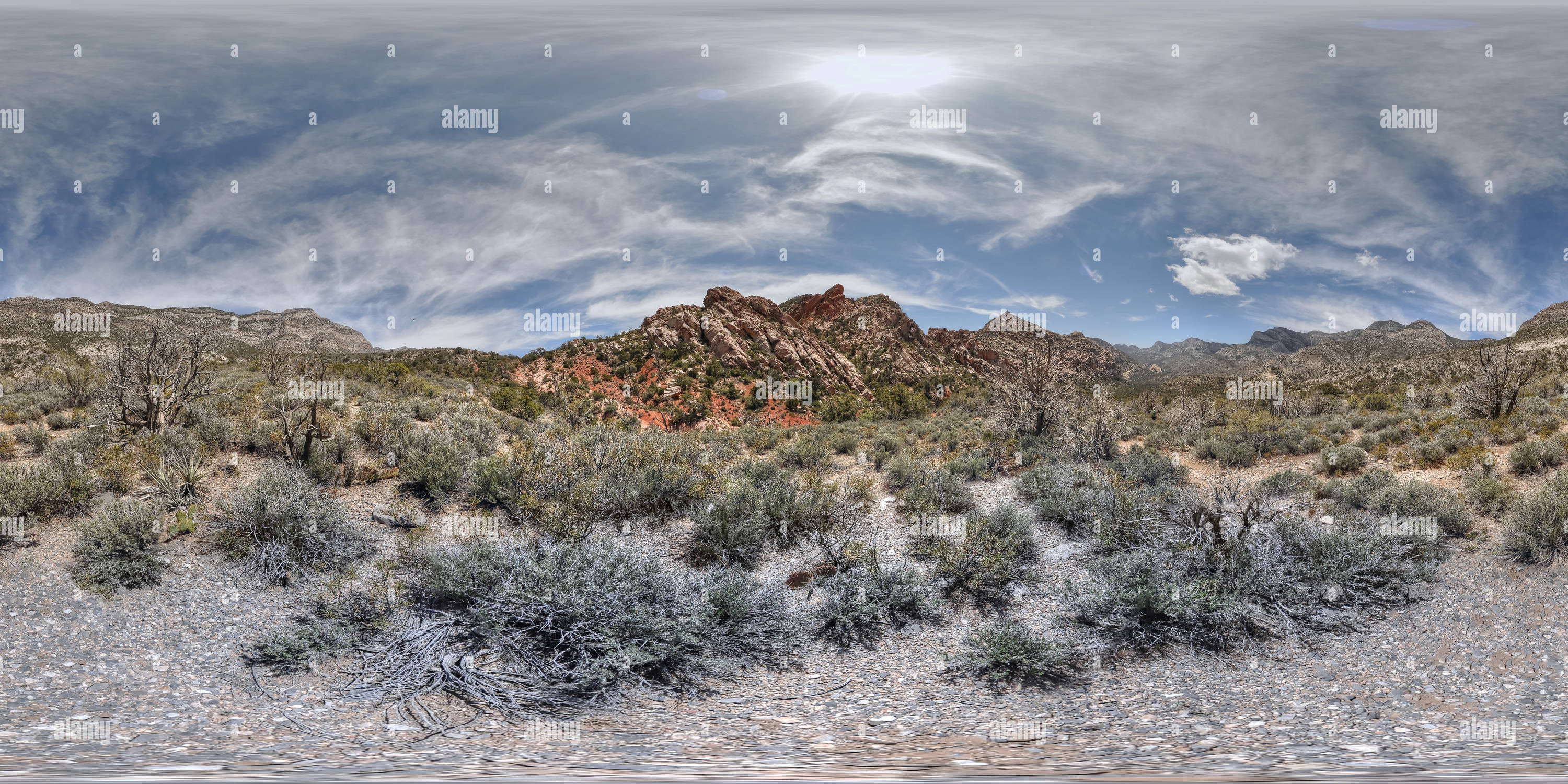 360° view of Red Rock Canyon - White Rock – La Madre Spring Loop 02 ...