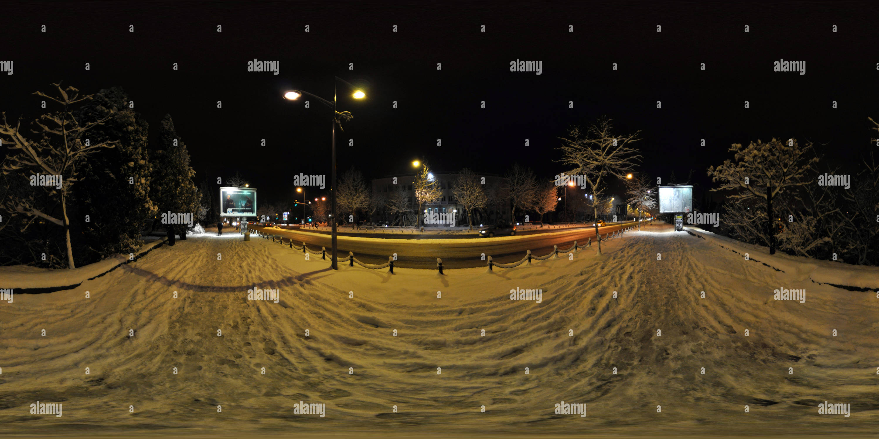 360° view of Podgorica Under Snow / February 2012 - Alamy