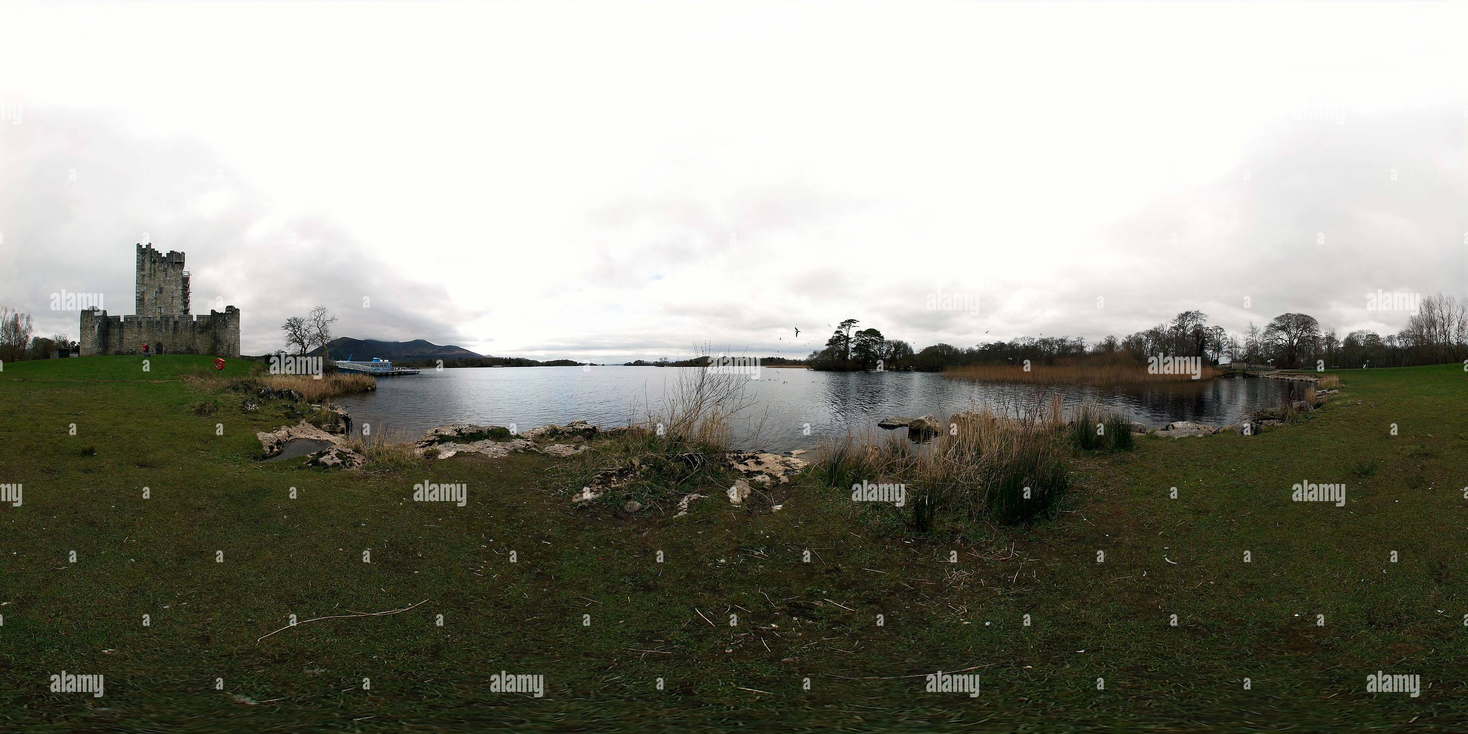 360° view of Ross Castle - Killarney Ireland - Alamy