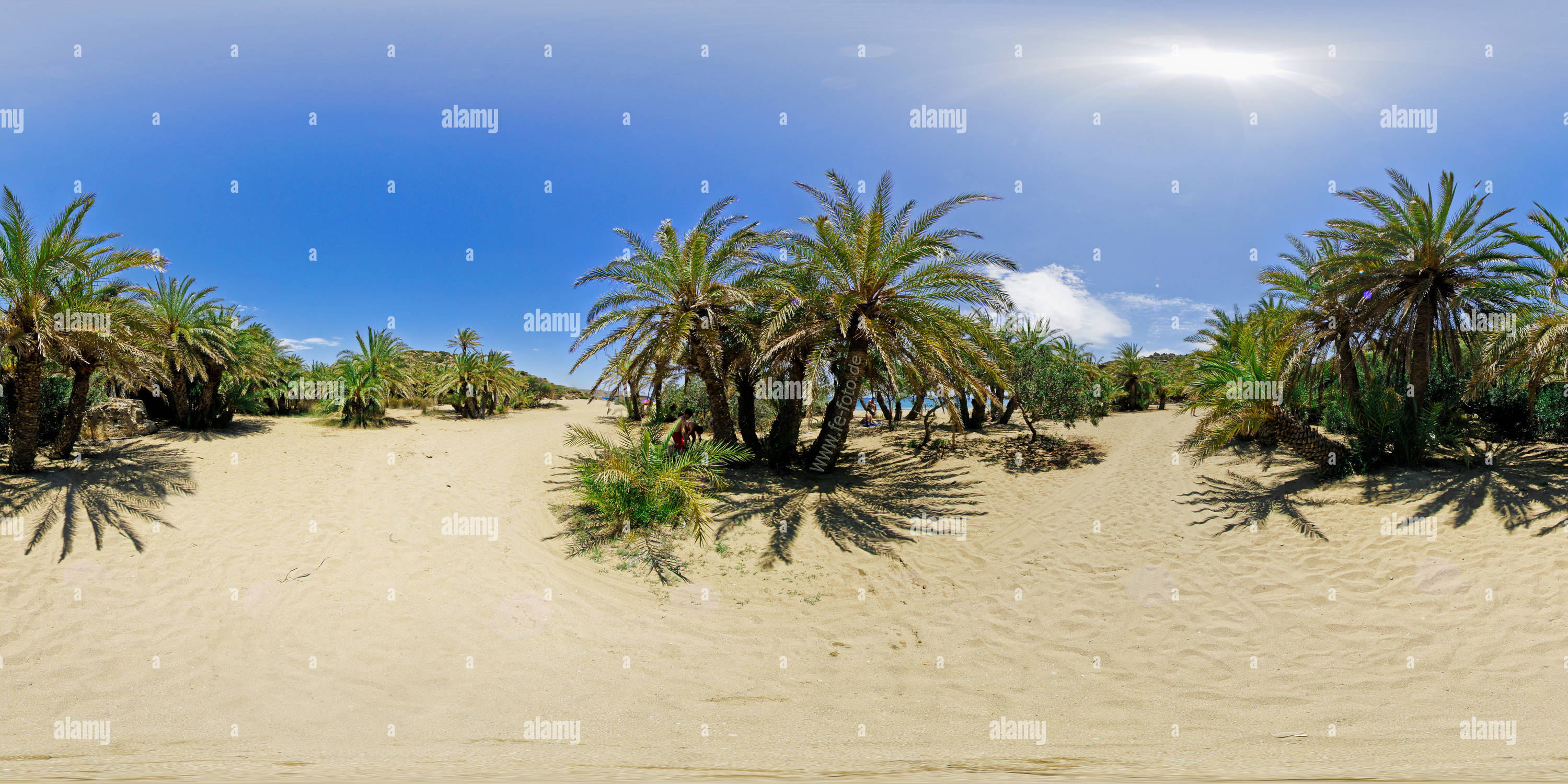 360° view of Crete, Palm Beach - Alamy