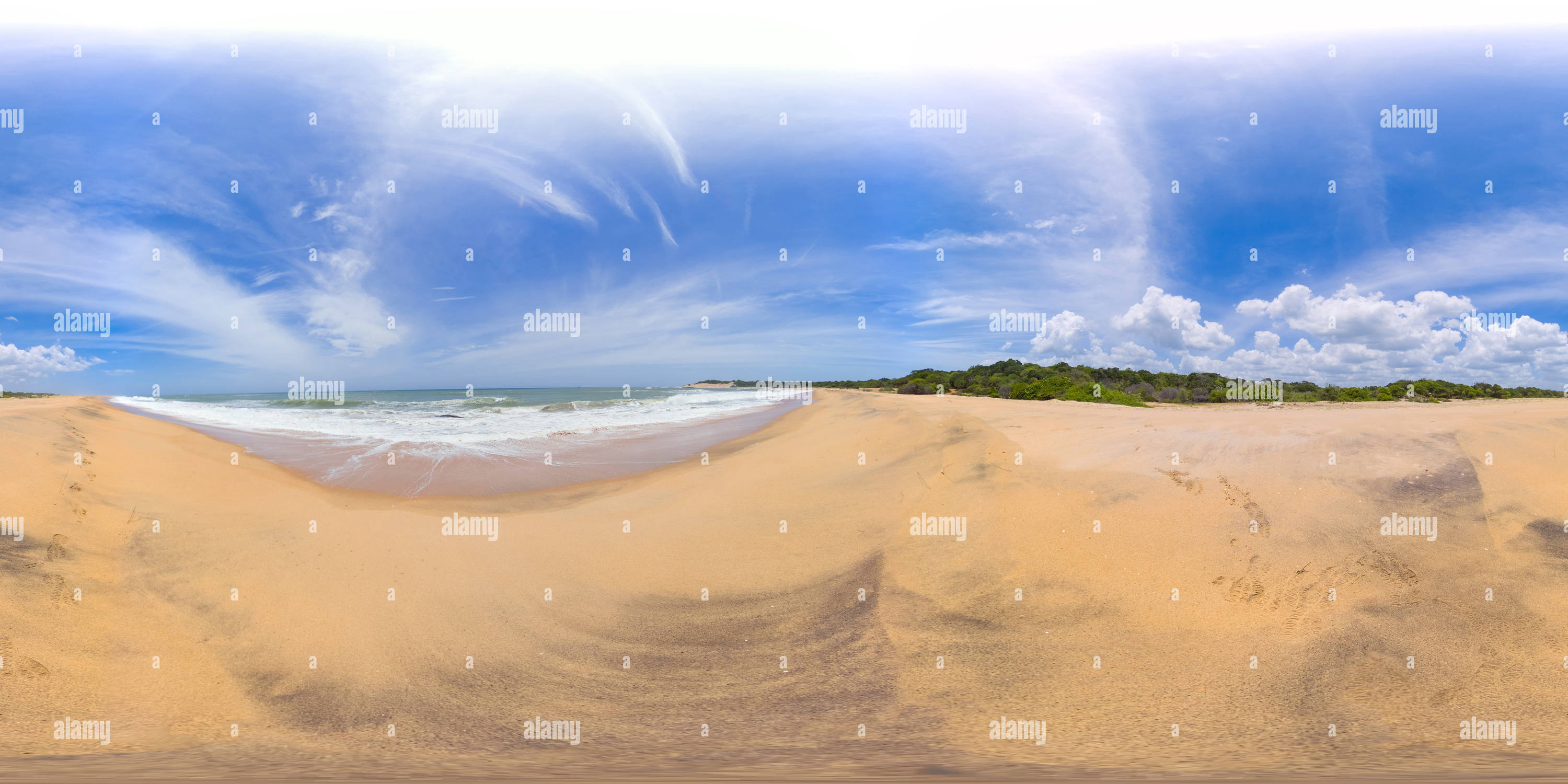 360° view of Beautiful beach in Sri Lanka. 360 panorama VR - Alamy