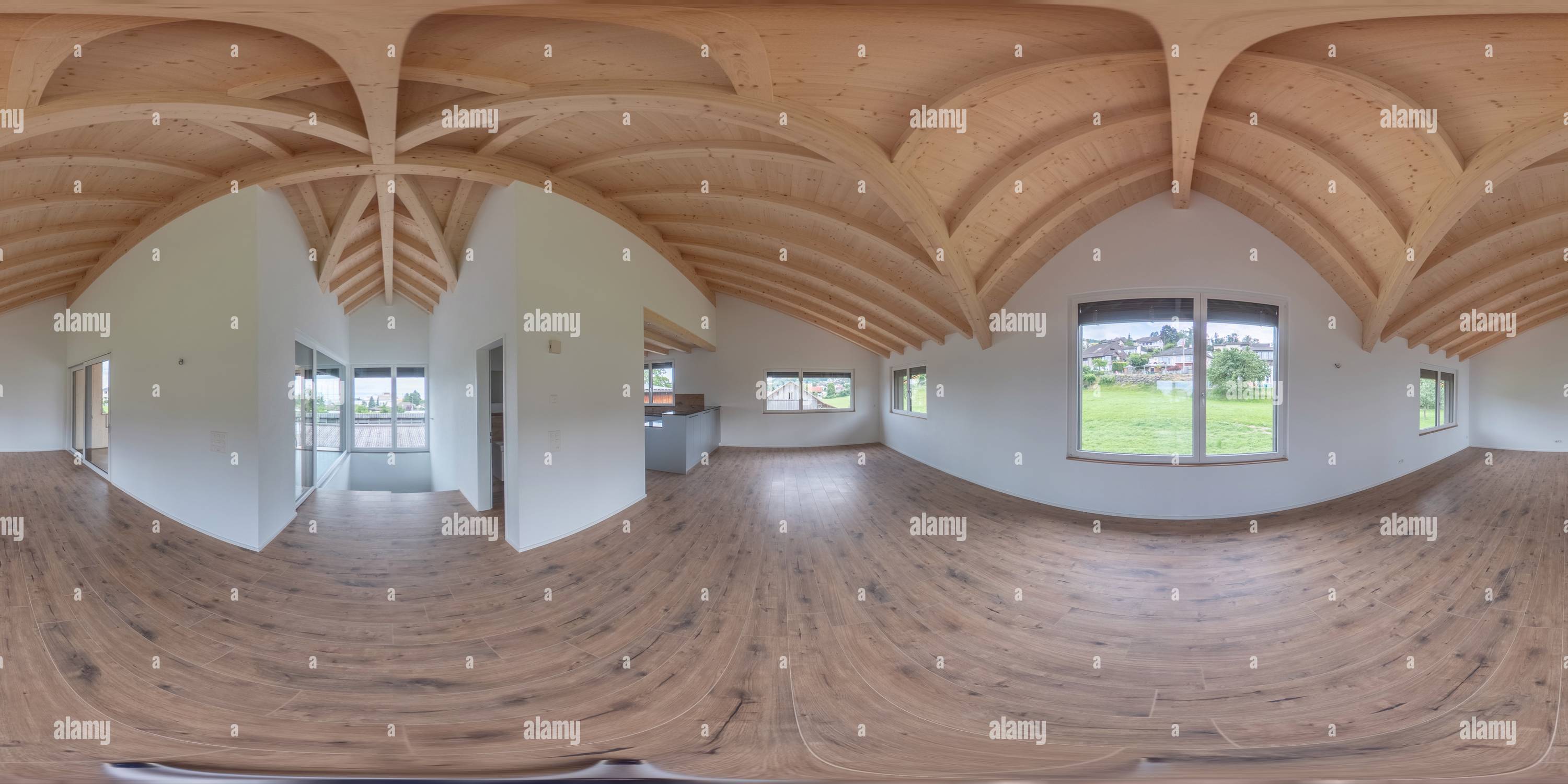 360° view of Indoor wood work - Alamy