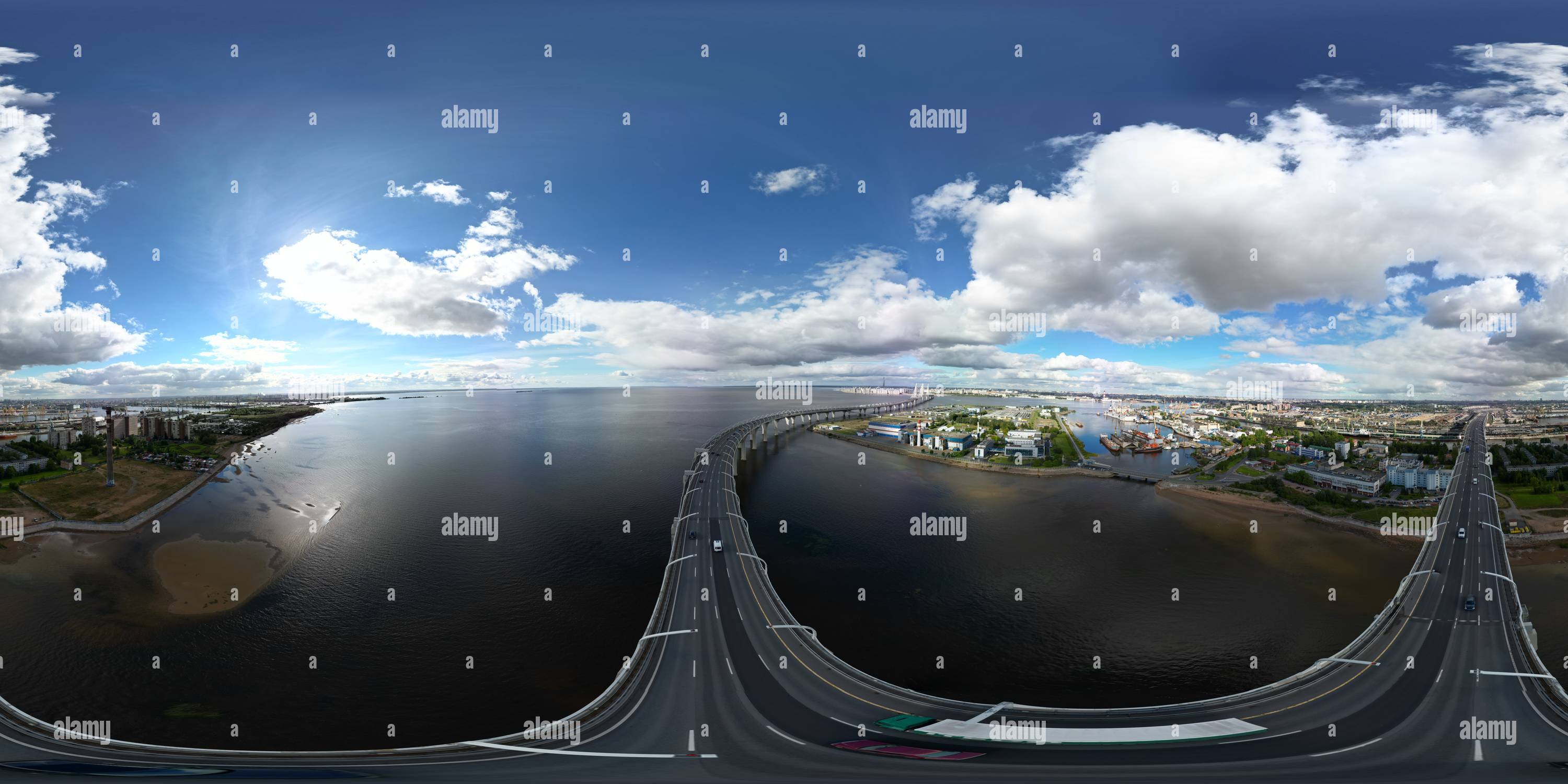 360° view of The Western High-Speed Diameter in Saint Petersburg ...