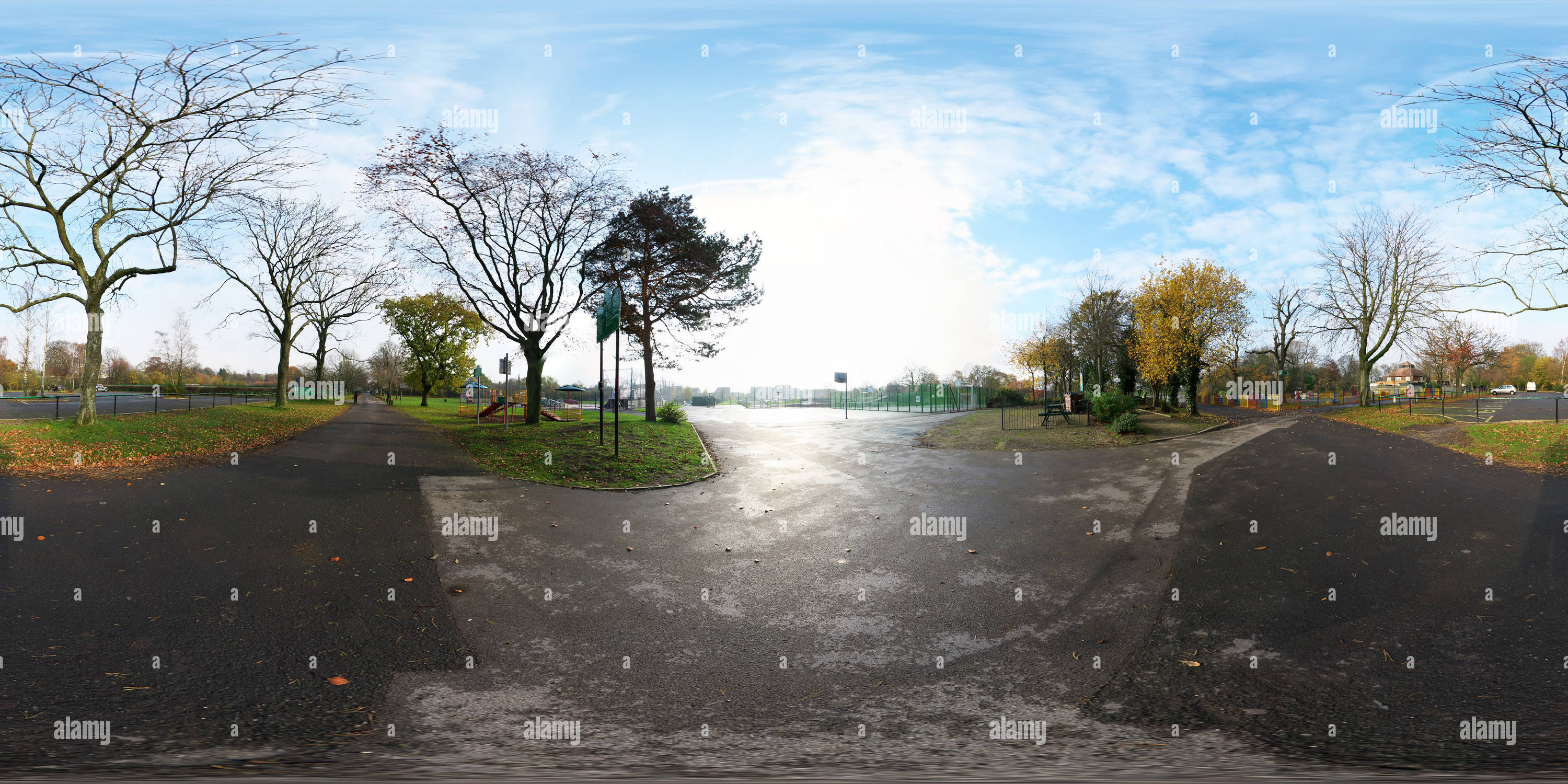 360° view of Playground in Platt Fields Park - Alamy
