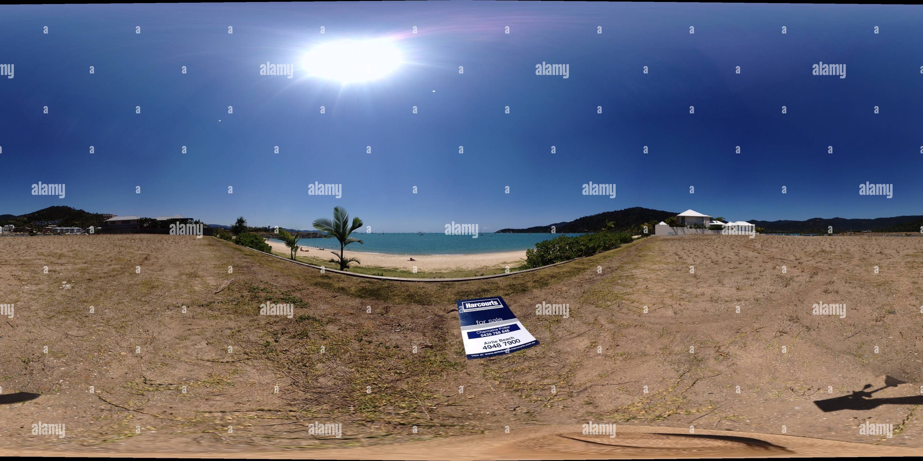 360° view of Sea and Beach, Lot 9, Beacons Estate, Port of Airlie - Alamy