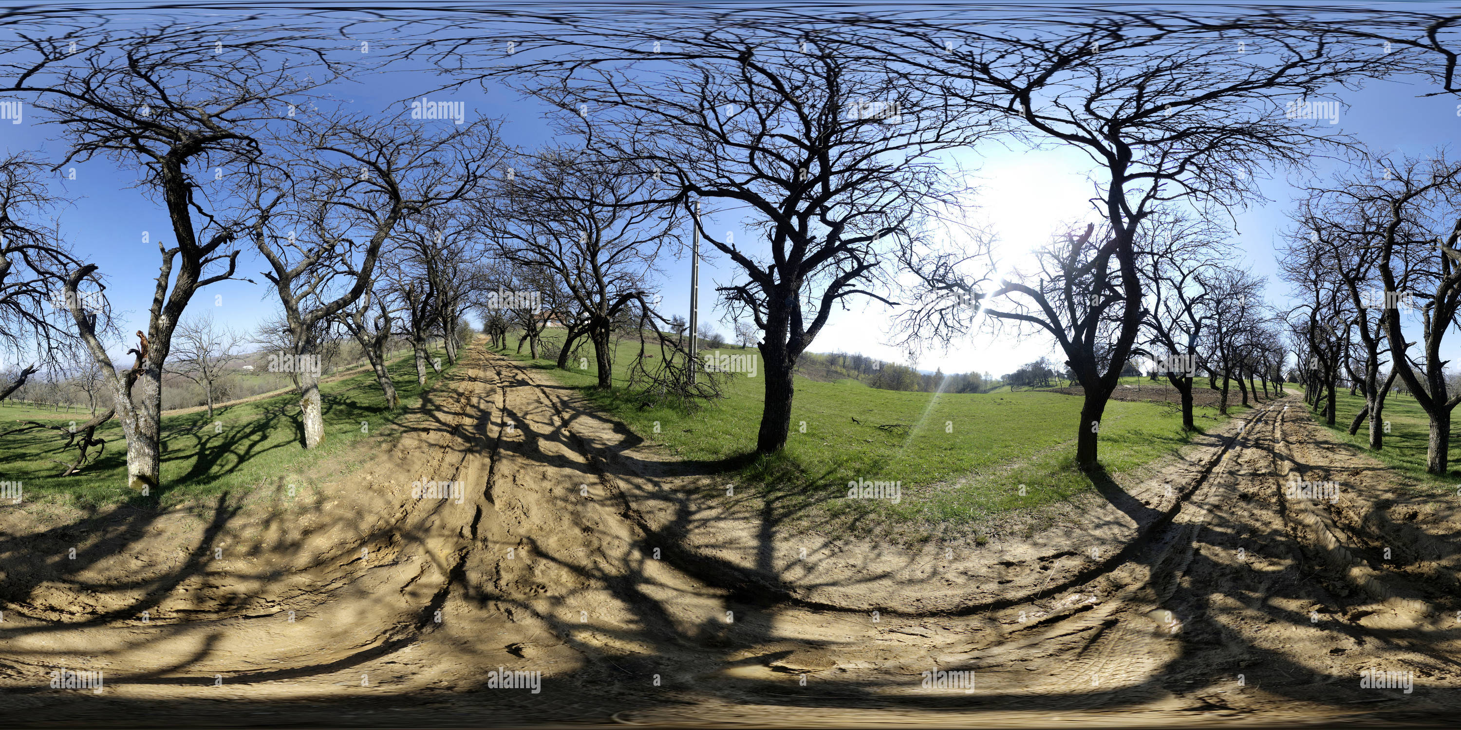 360° view of Road, Aspra, Romania - Alamy
